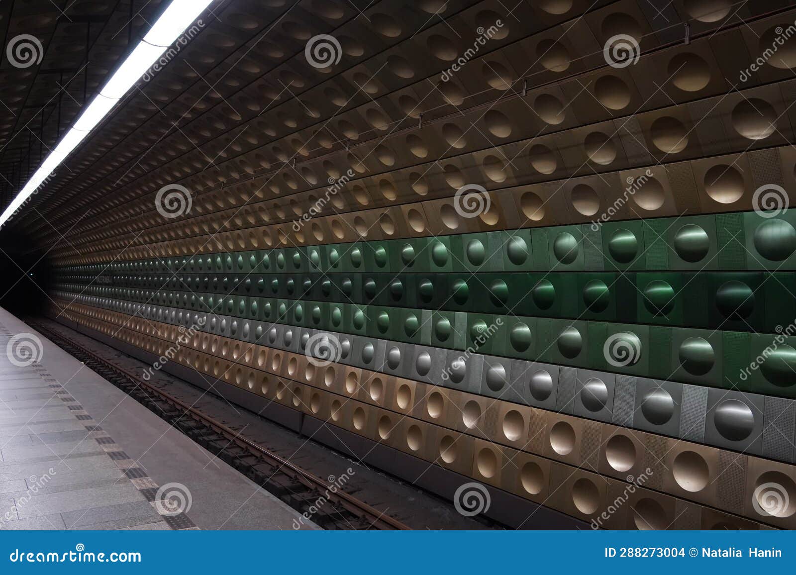 Pattern Design on Wall of Malostranska Station on the Terminus of ...