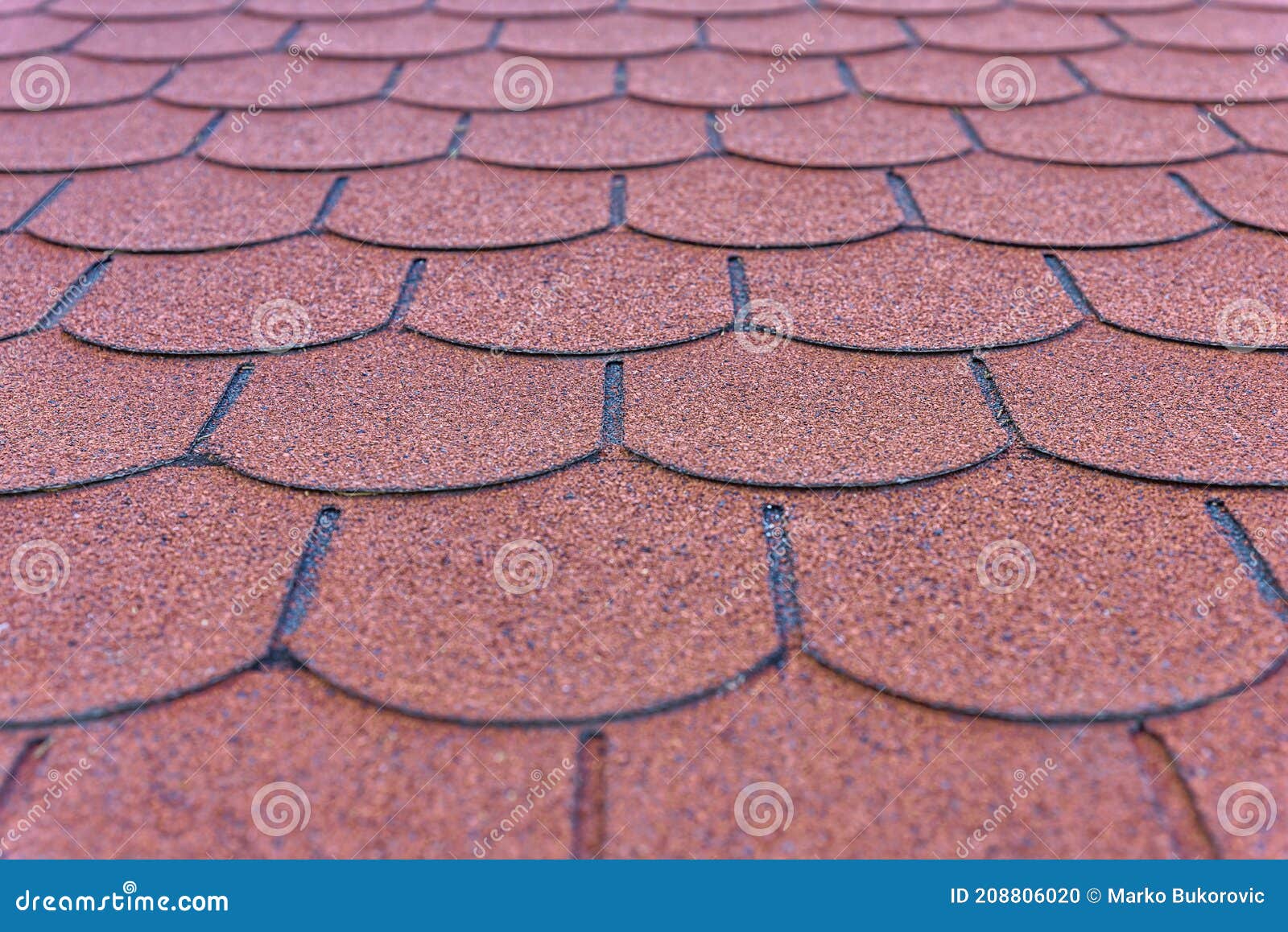 Pattern Detail of Red Bitumen Shingles on a Roof Stock Photo - Image of ...