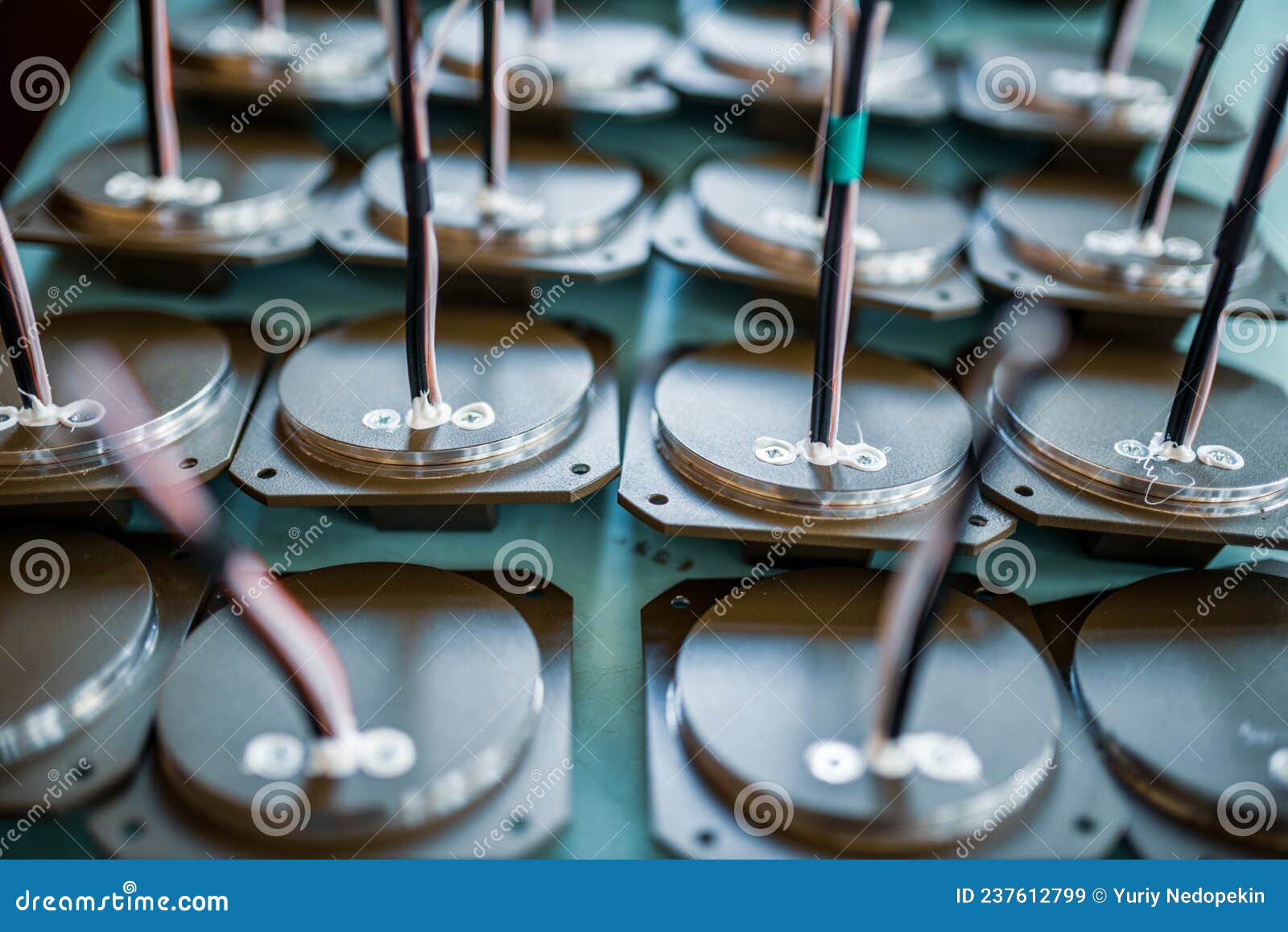 Pattern of Details for TFT Monitors on Table in Workshop Stock Image ...