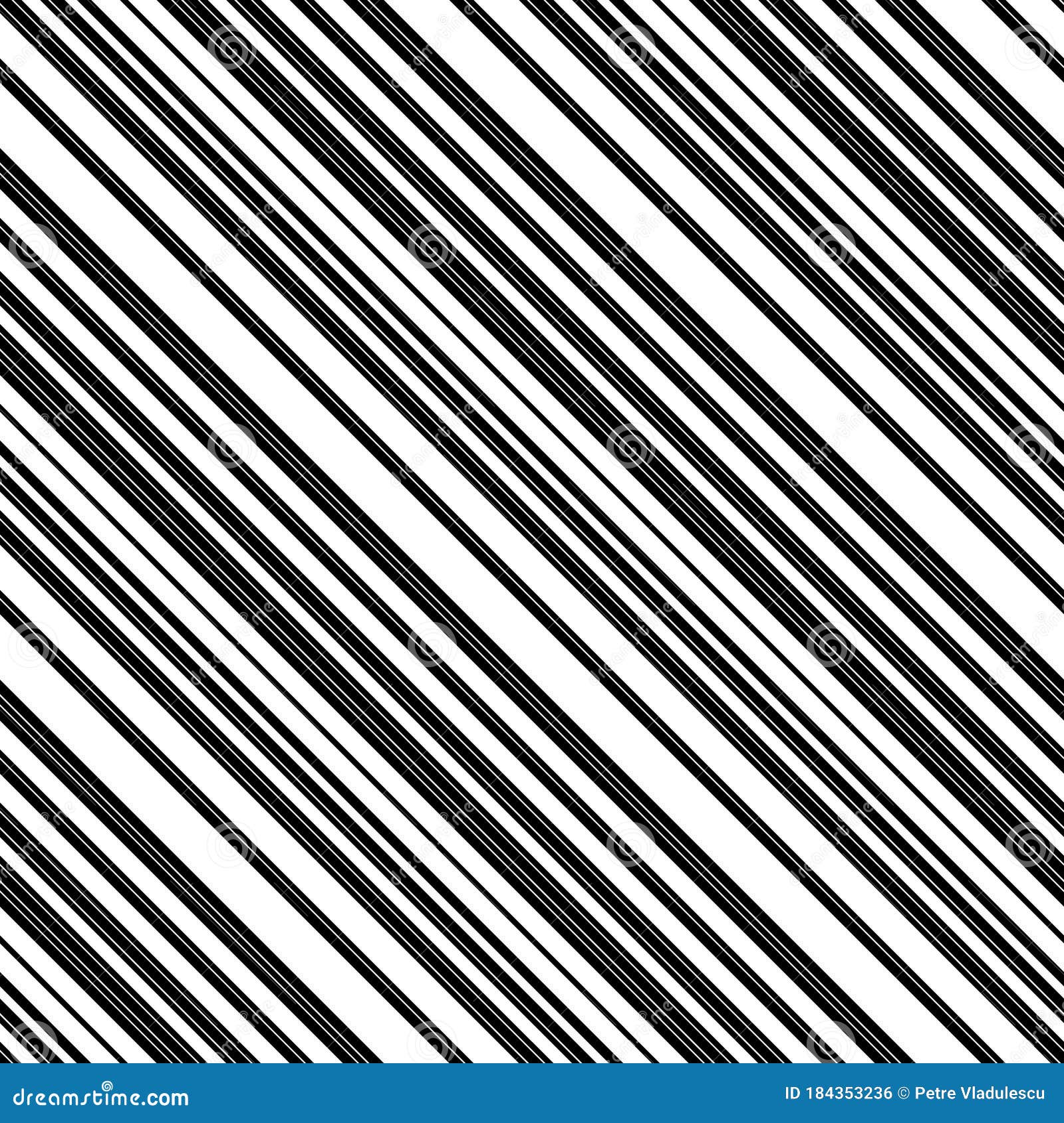 Pattern with Diagonal Black Stripes and Outline, Modern Stylish Image ...