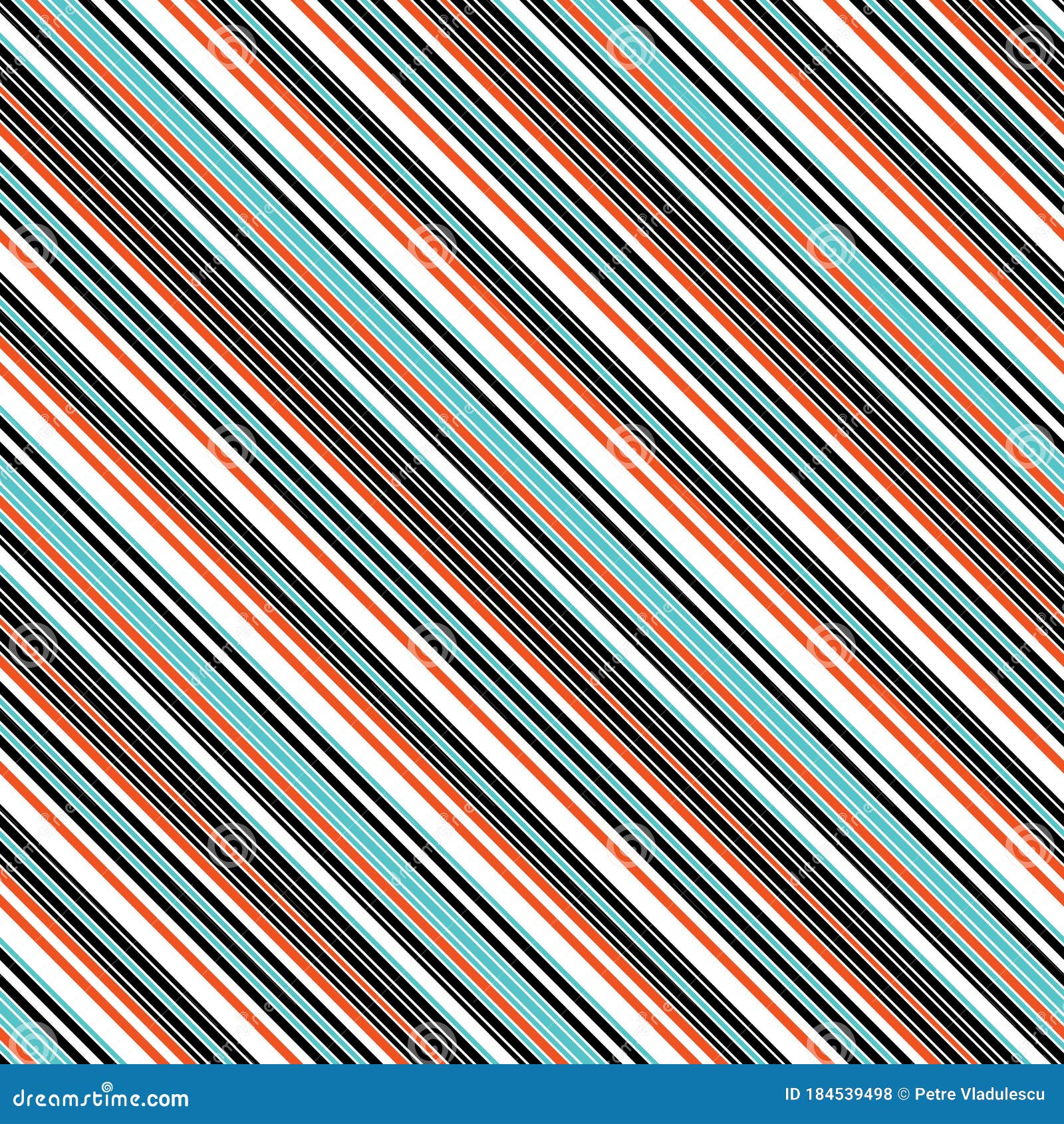 Pattern with Diagonal Color Stripes and Outline, Modern Stylish Image ...