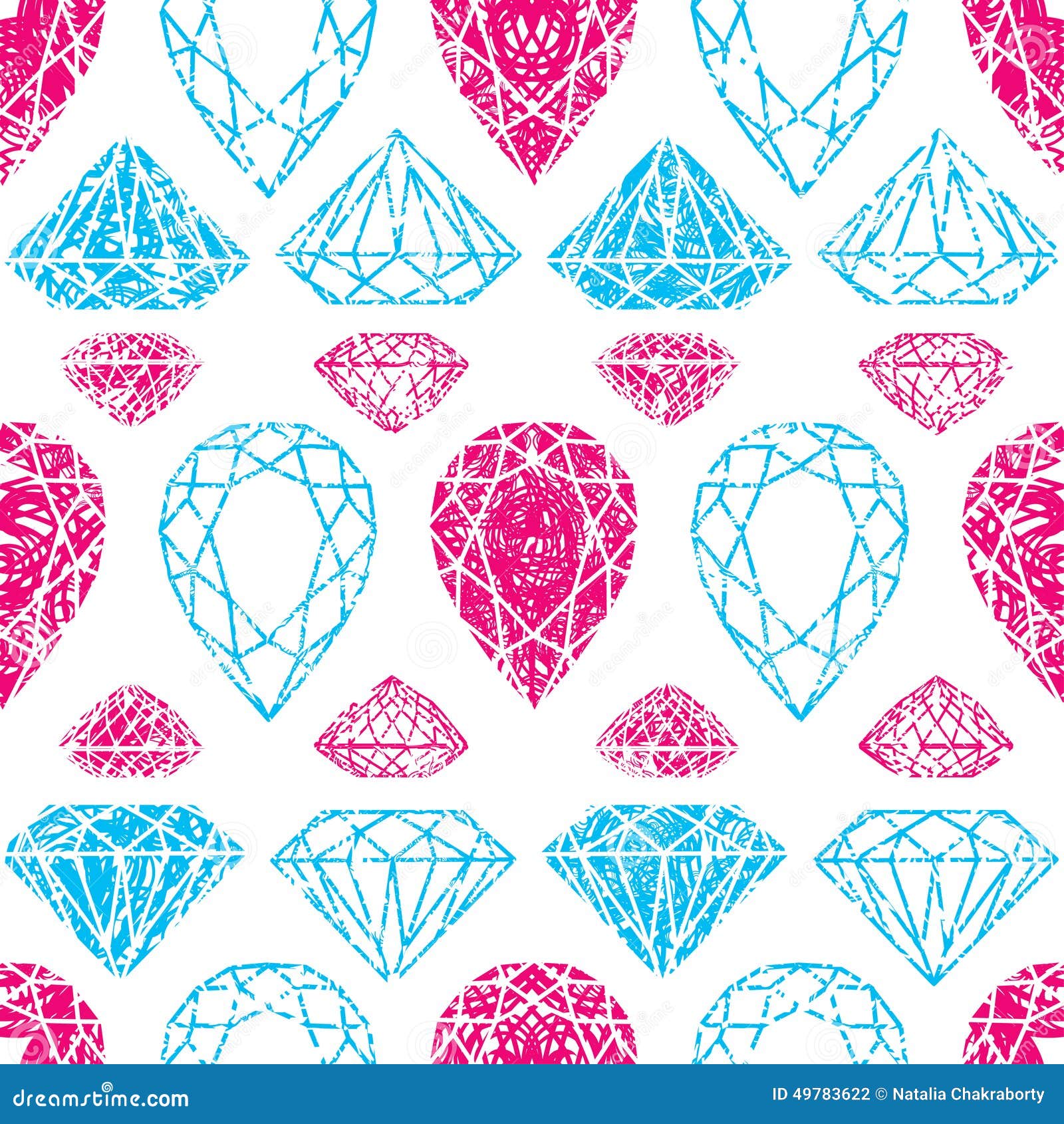Pattern from diamond stock vector. Illustration of fashion - 49783622