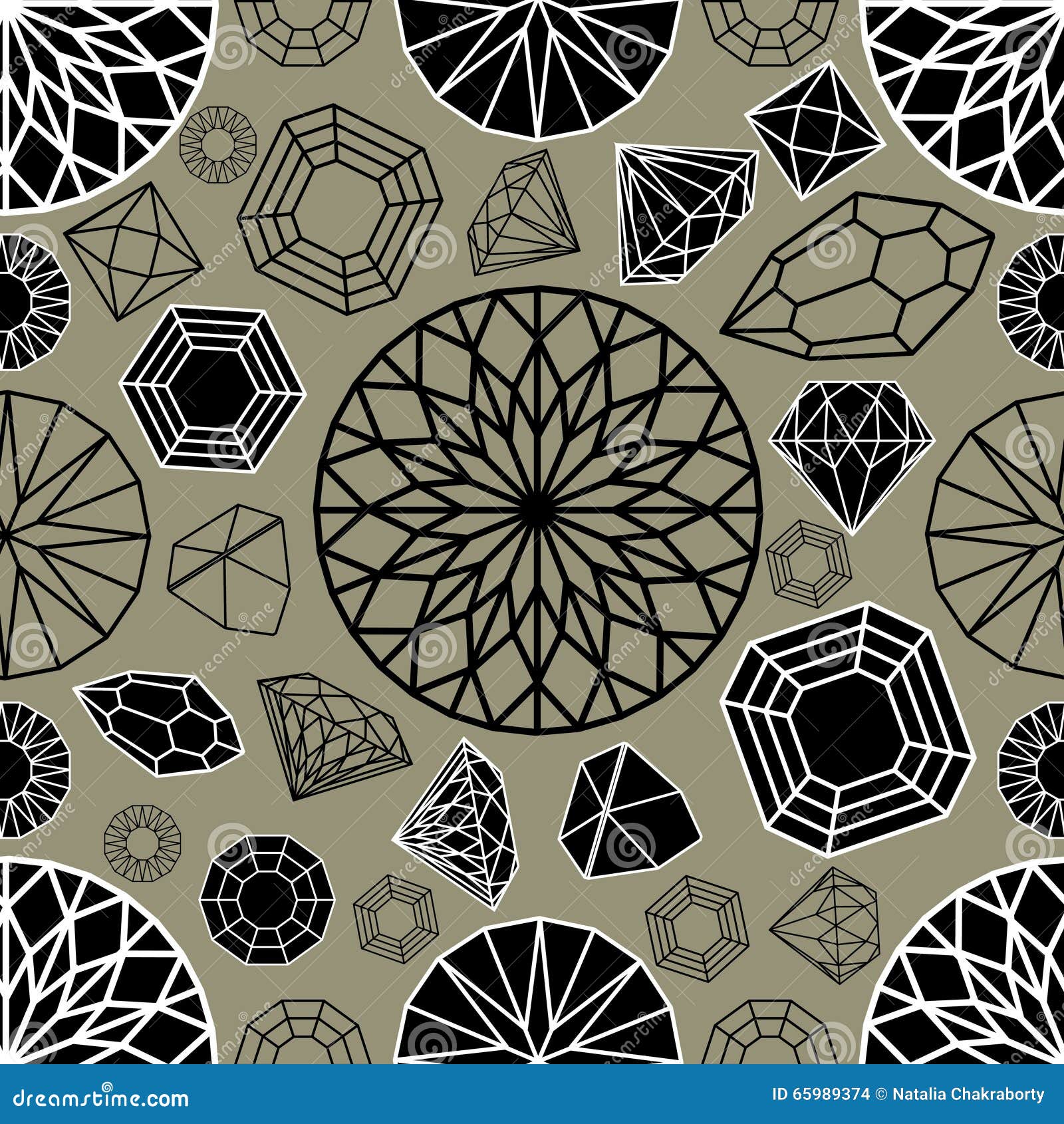 Pattern from diamond stock vector. Illustration of pattern - 65989374