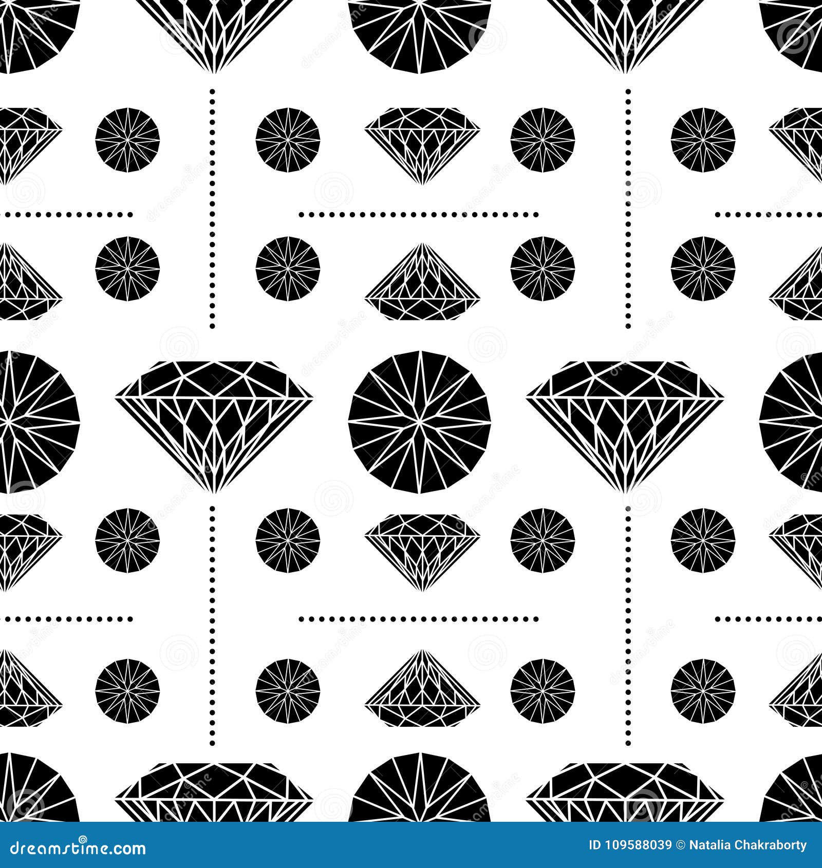 Pattern from diamond stock vector. Illustration of geometric - 109588039
