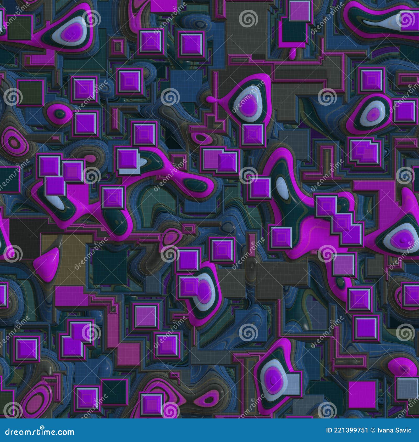 Pattern with Different Texture Square Circle and Oval Geometric Shapes ...