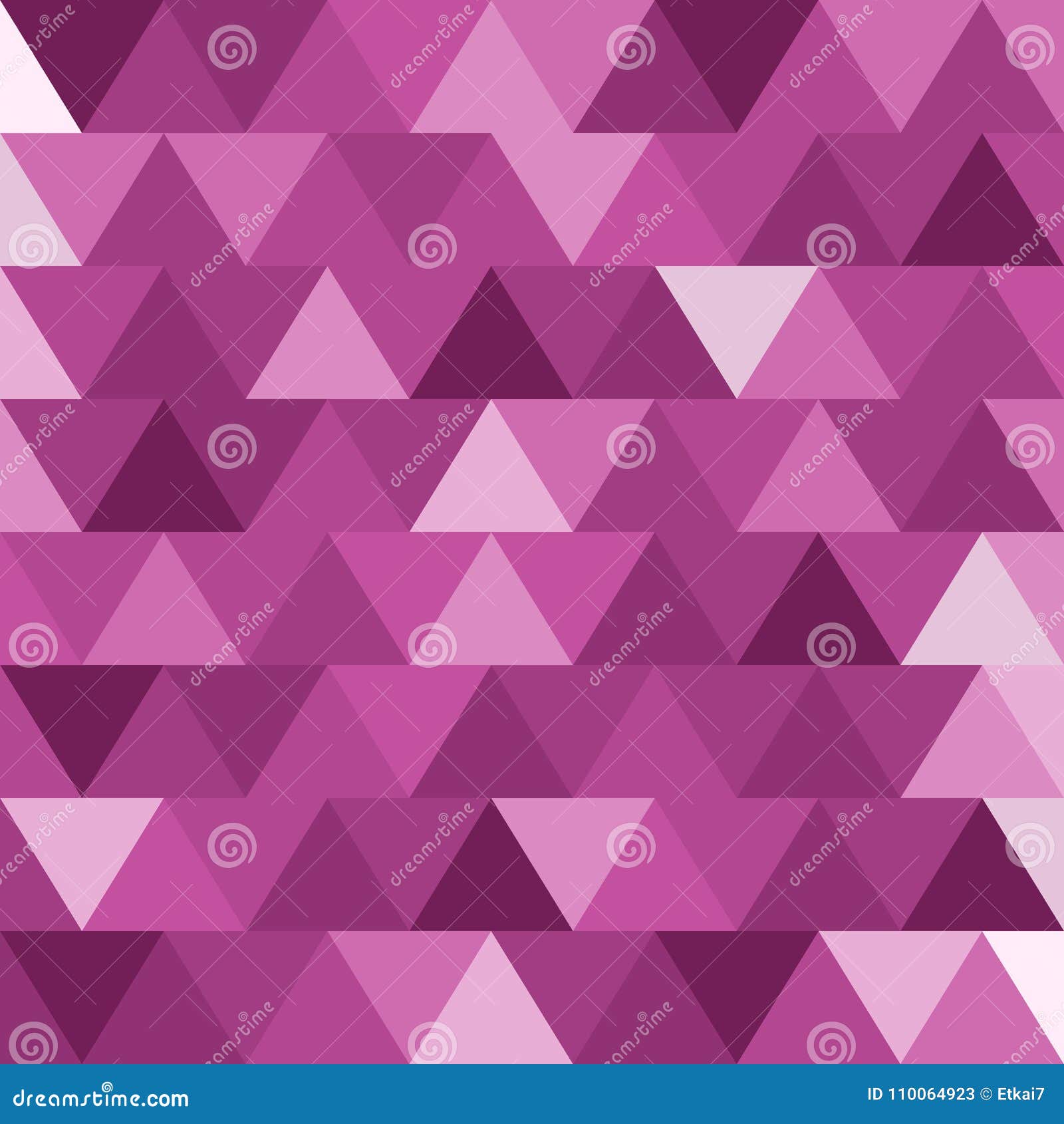 Triangular Shape Pink Seamless Pattern. Geometric Background. Stock ...