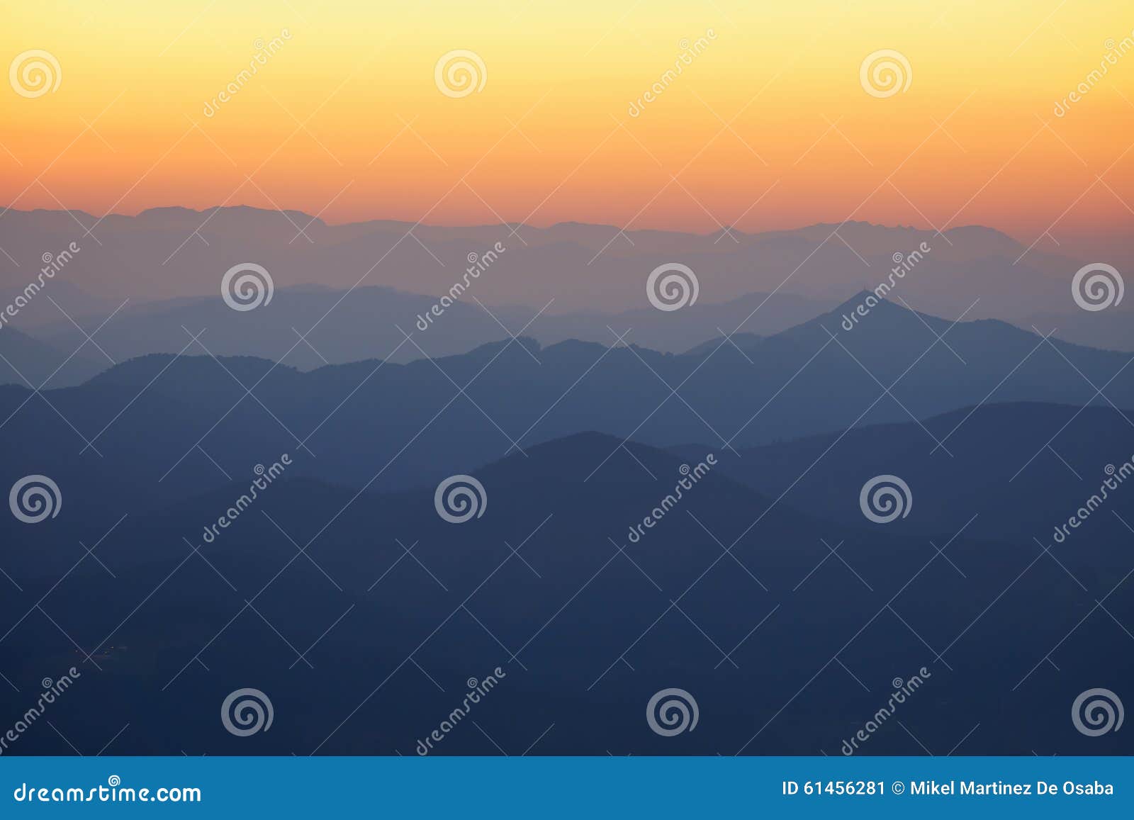 Pattern of Distant Mountain Layers Stock Image - Image of outdoor ...