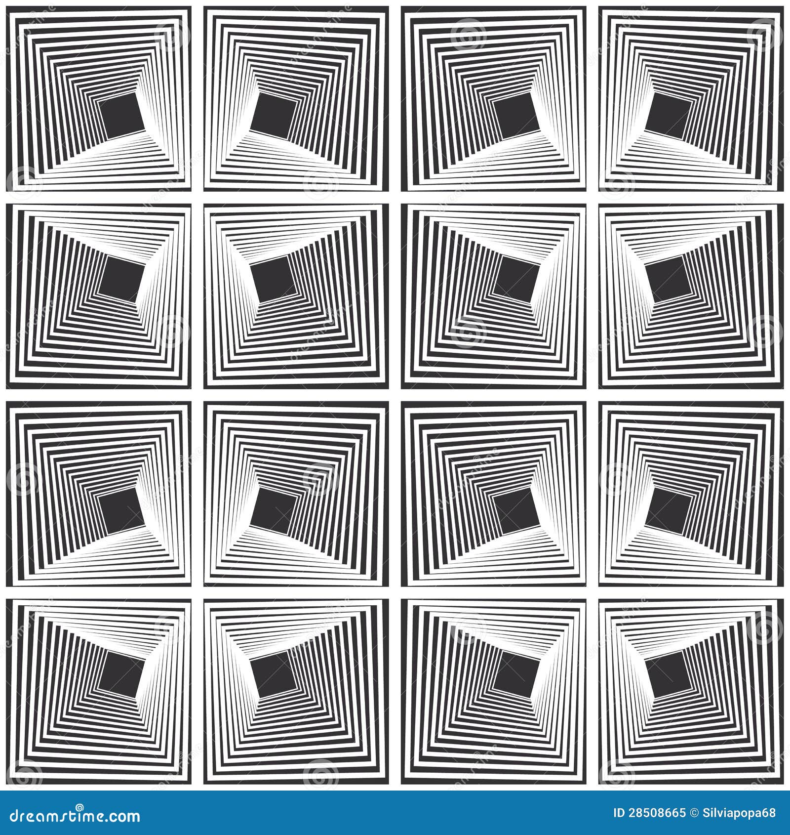 Pattern - distorted square stock illustration. Illustration of frame ...