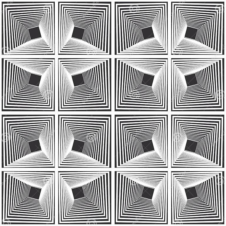 Pattern - distorted square stock illustration. Illustration of frame ...