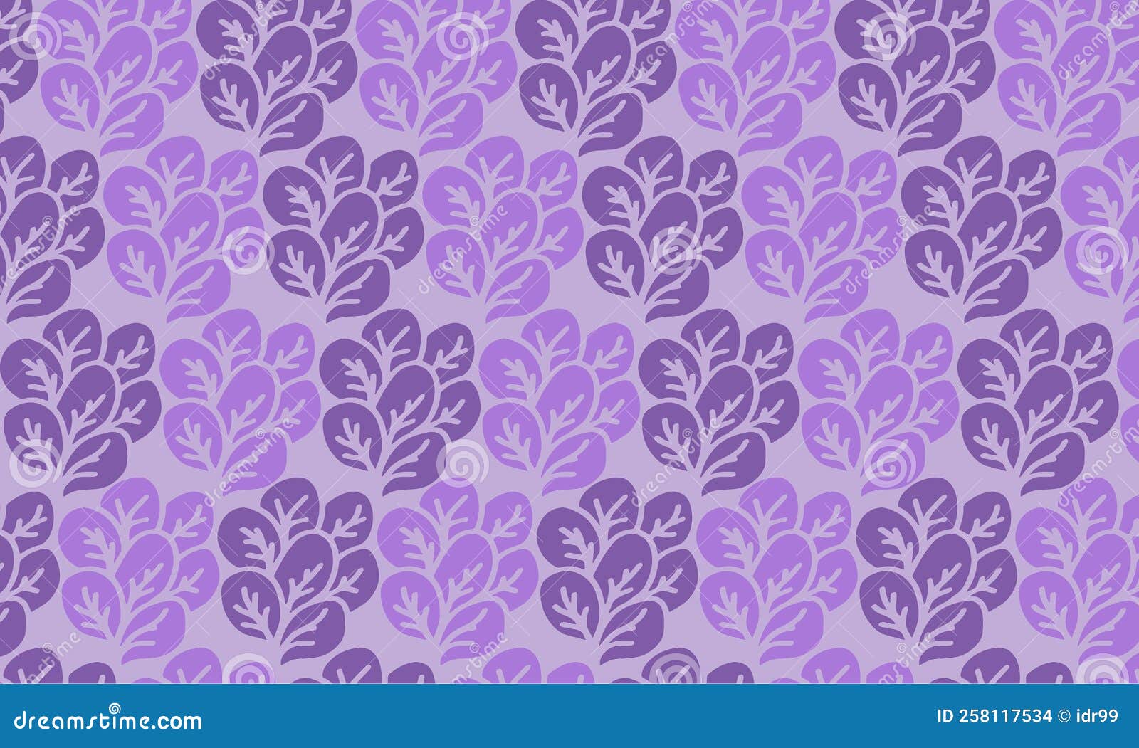 Pattern Doodle Purple Leaf Vector Stock Illustration - Illustration of ...