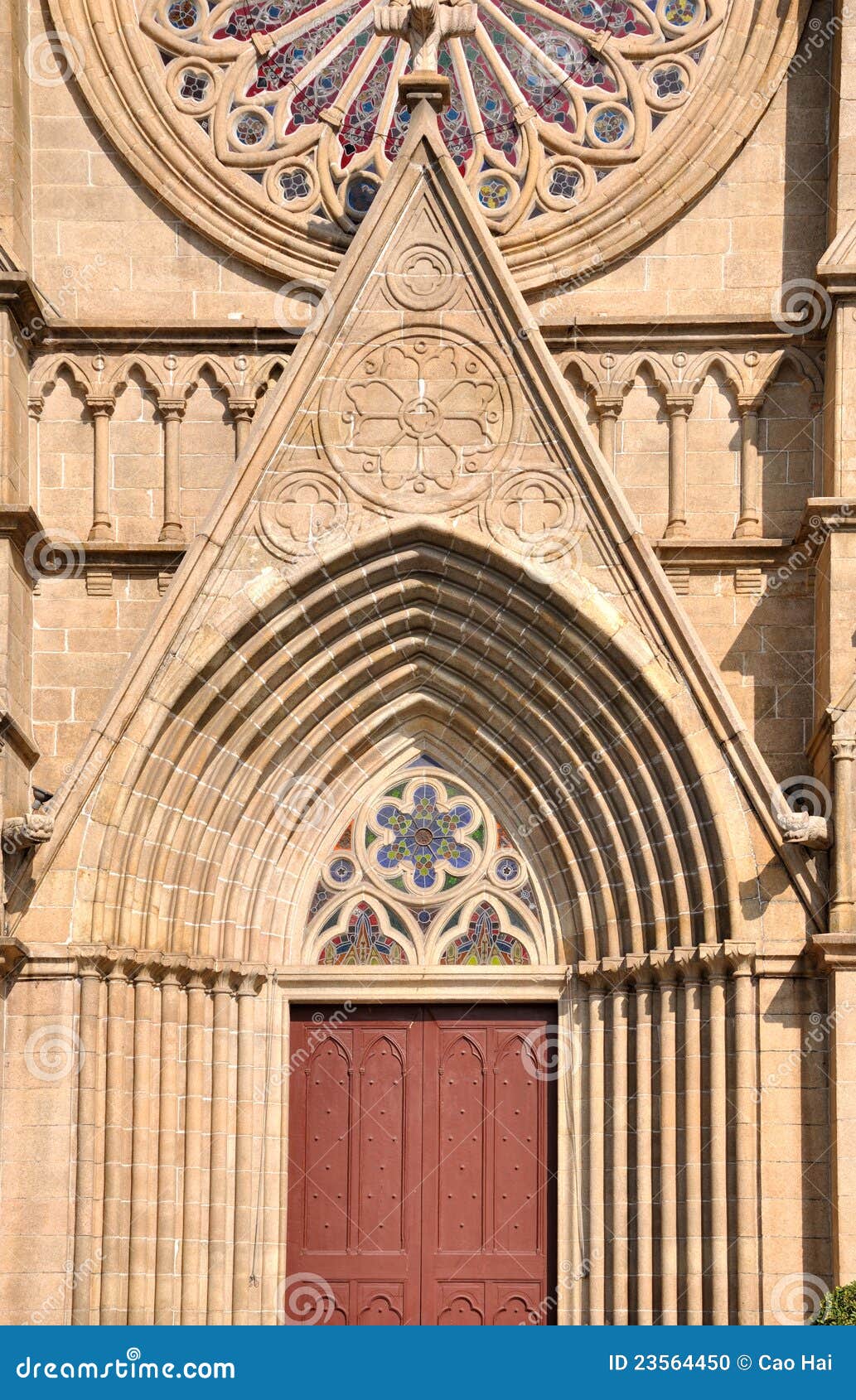 Pattern from Door and Window of a Catholic Church Stock Photo - Image ...