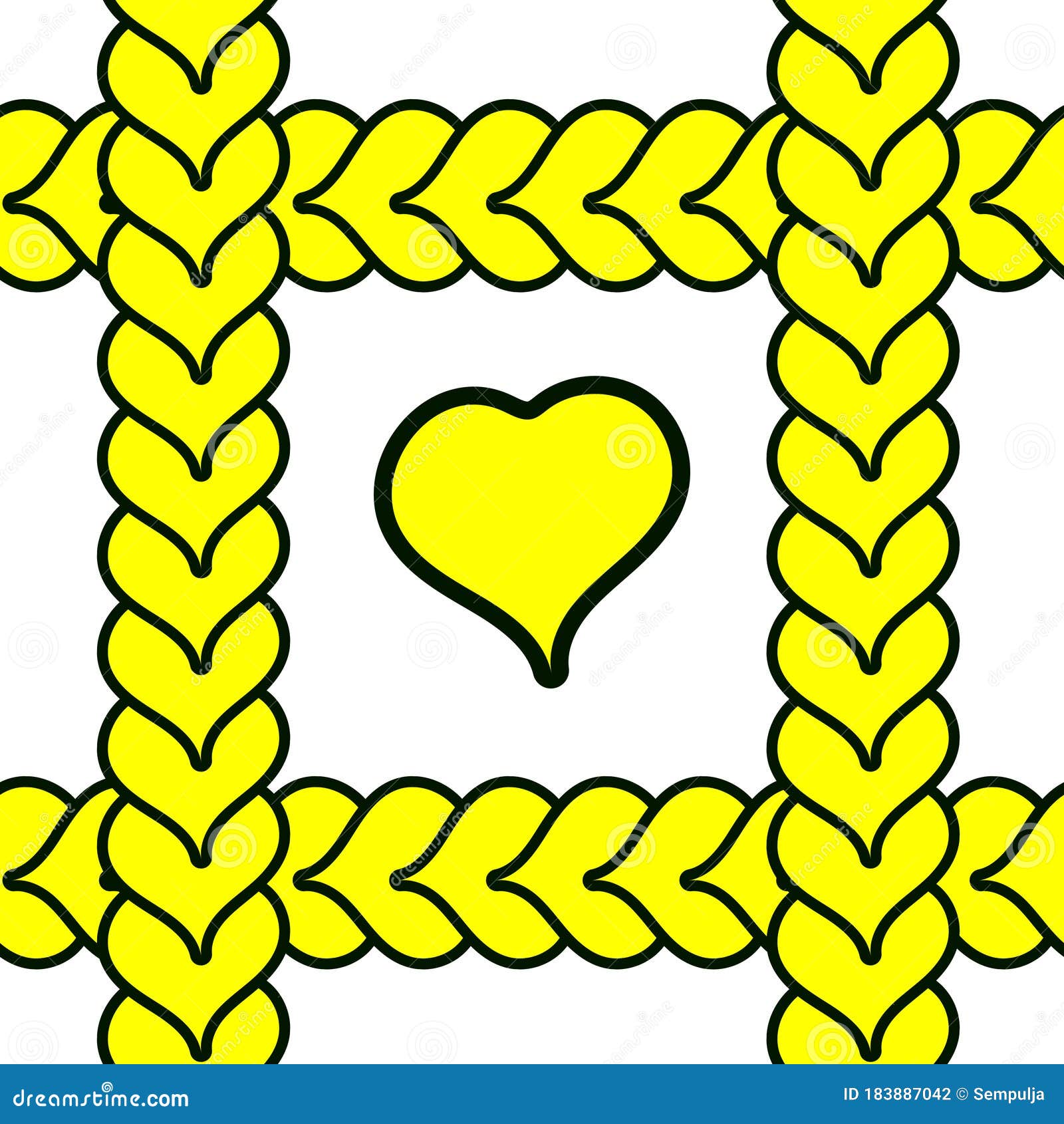 Pattern Drawing of a Multicolored Heart, Sad, Cheerful, Stock ...