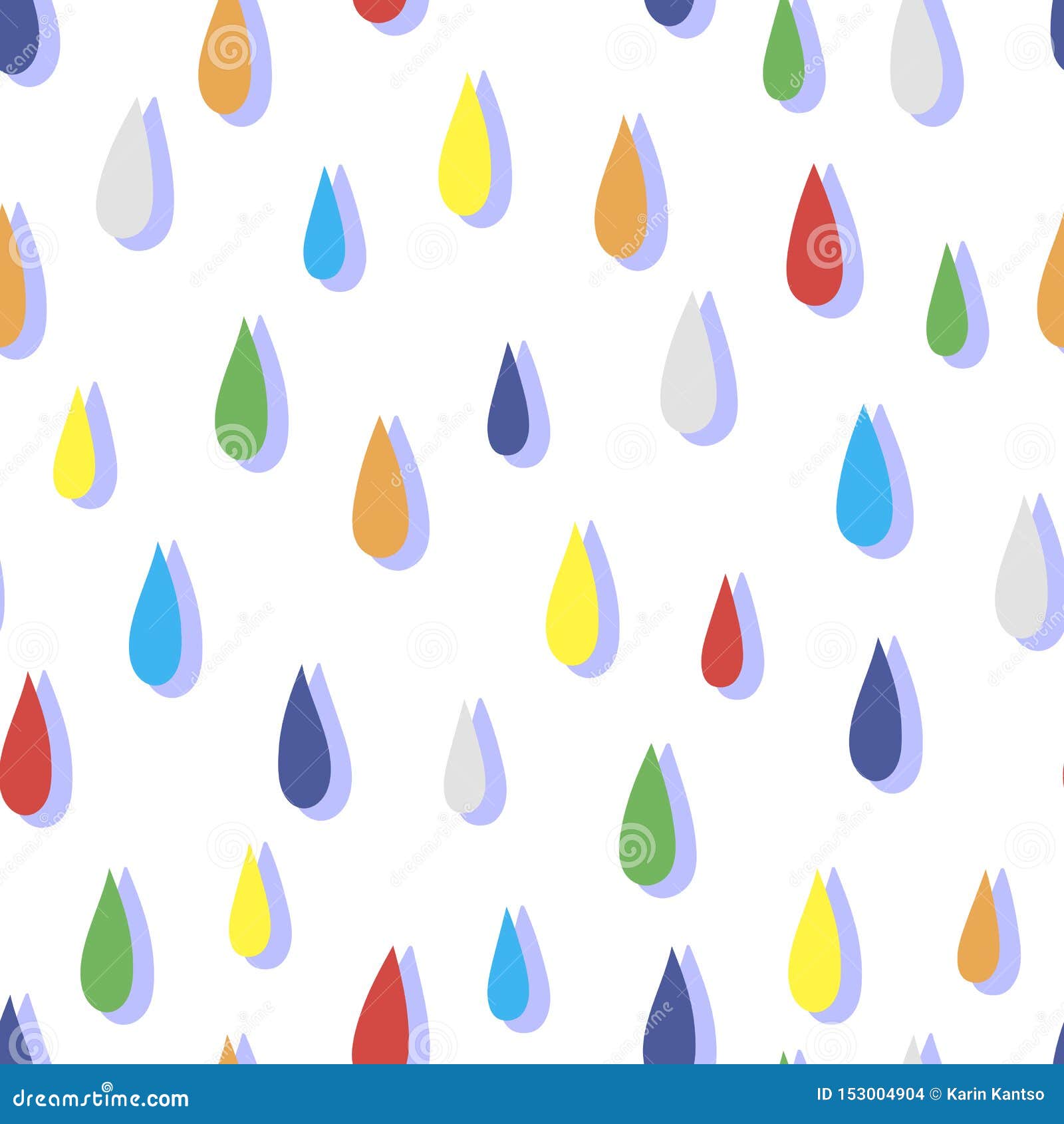 Pattern with drops stock vector. Illustration of nature - 153004904