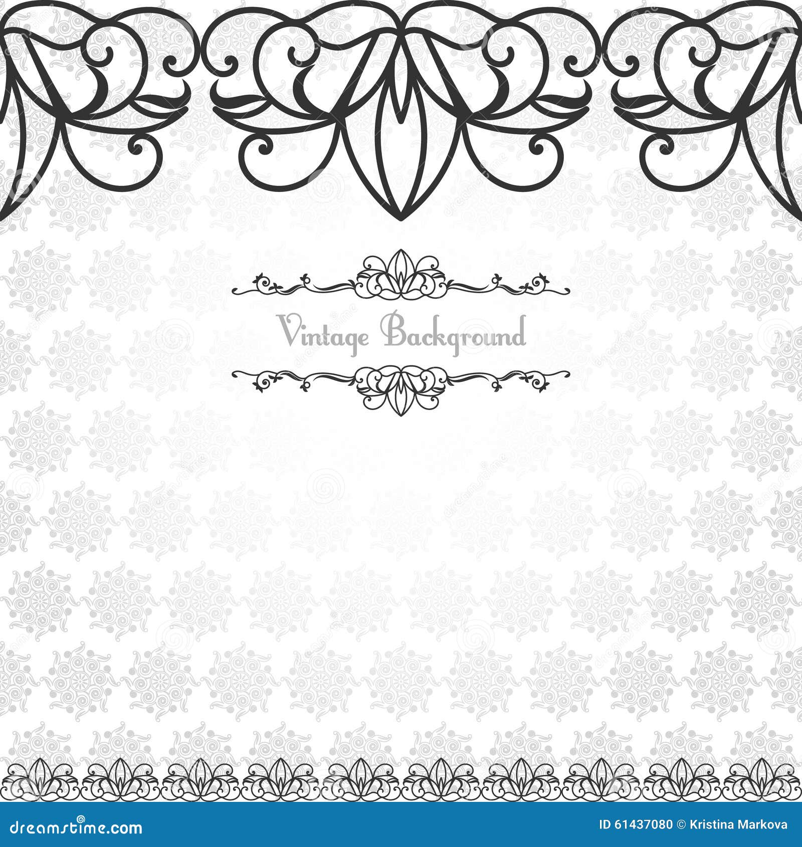 Pattern in Eastern Style on Scroll Work Background Stock Vector ...