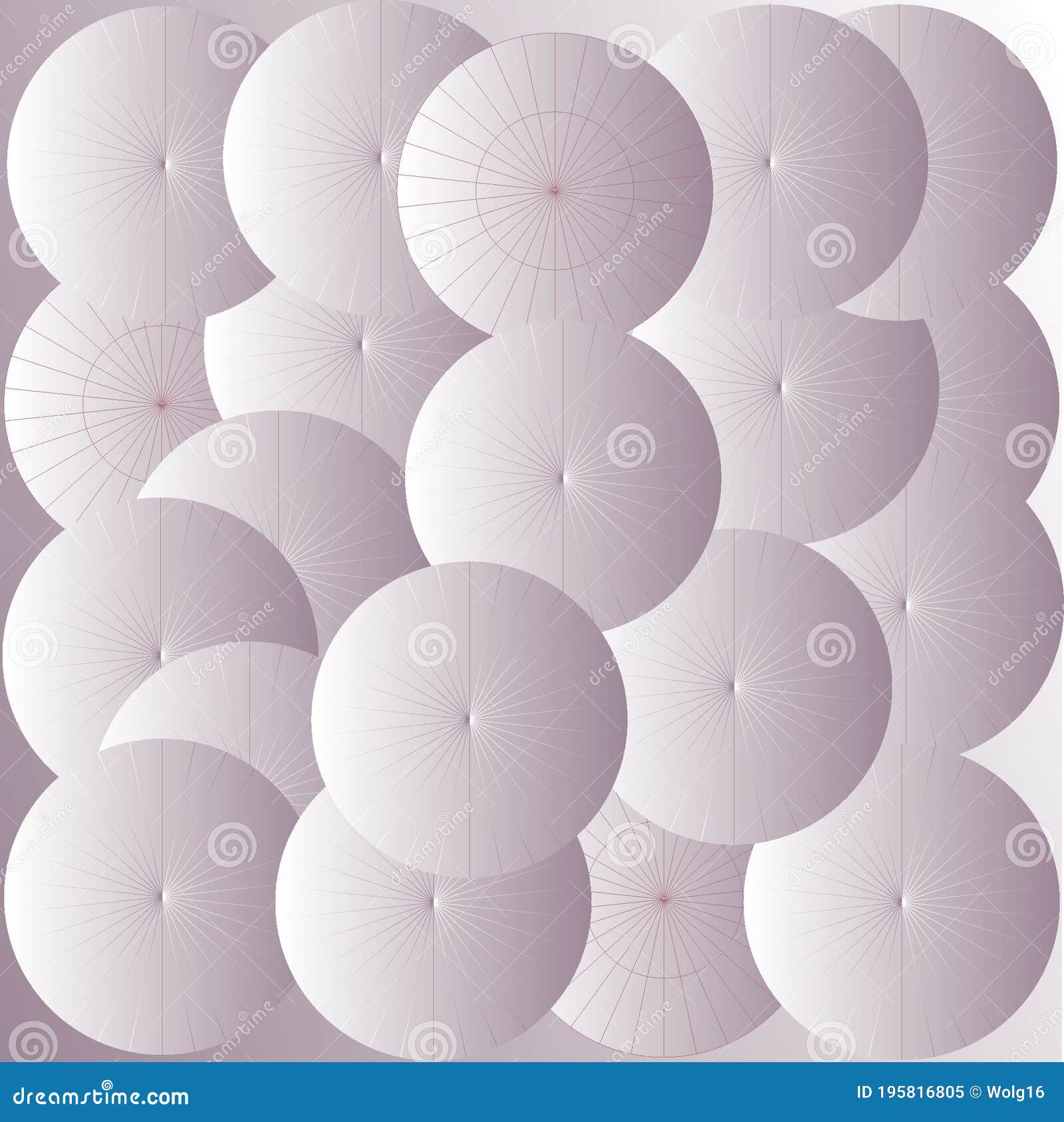 Abstract Round Light Purple Objects for Textiles. Stock Vector ...
