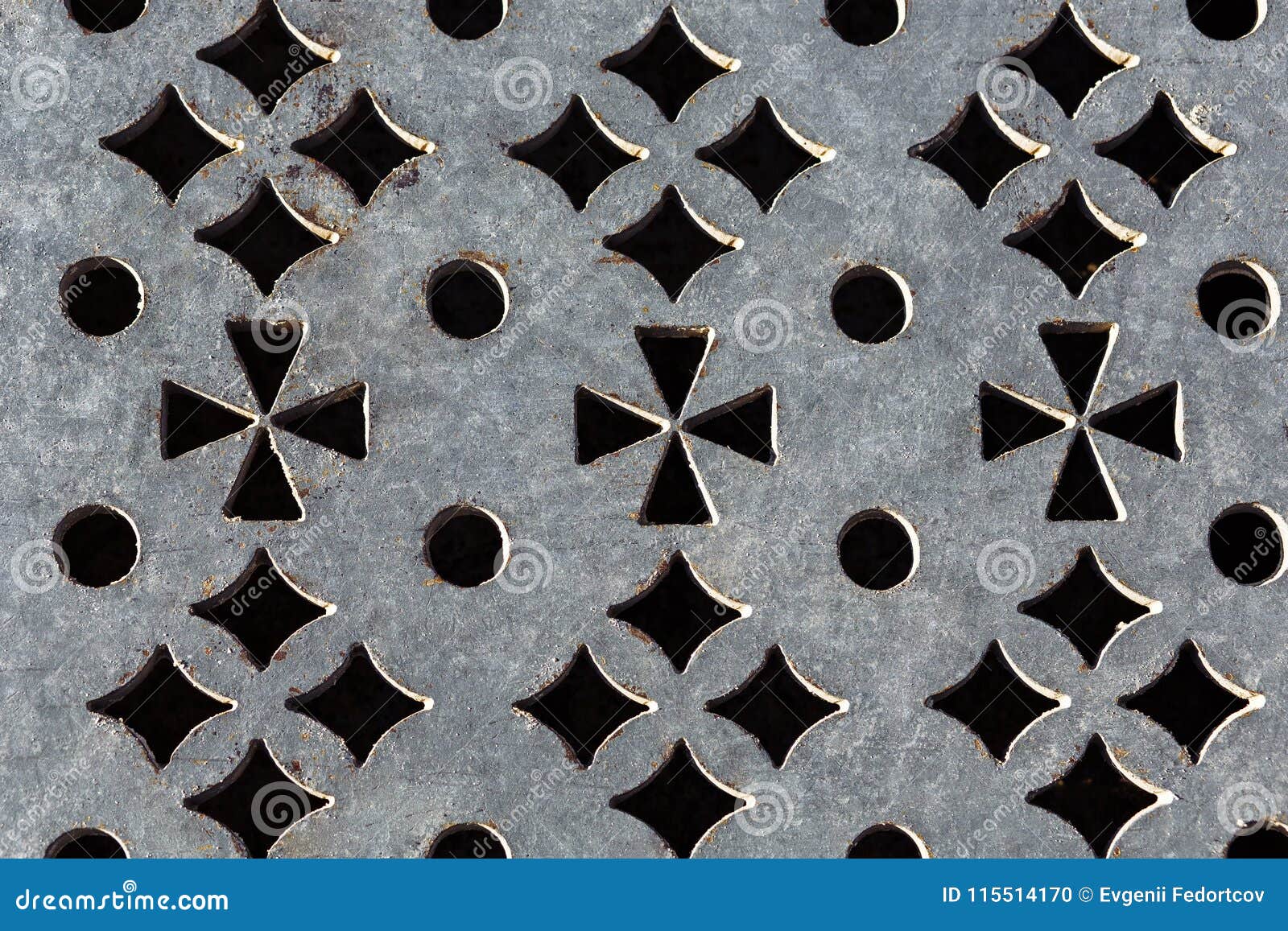 Pattern embossed on metal stock photo. Image of construction - 115514170