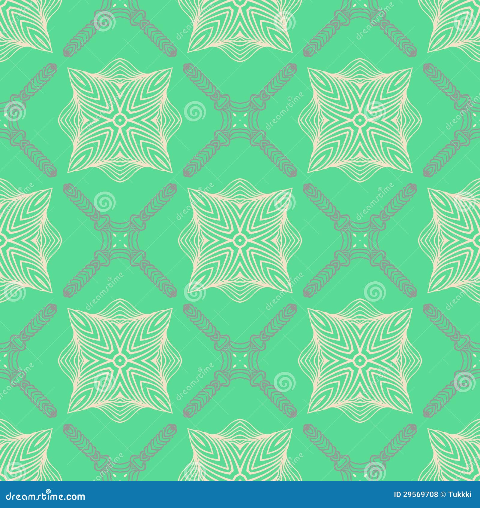 Pattern In Emerald Green, Delicate Elegant Lines Stock Vector ...