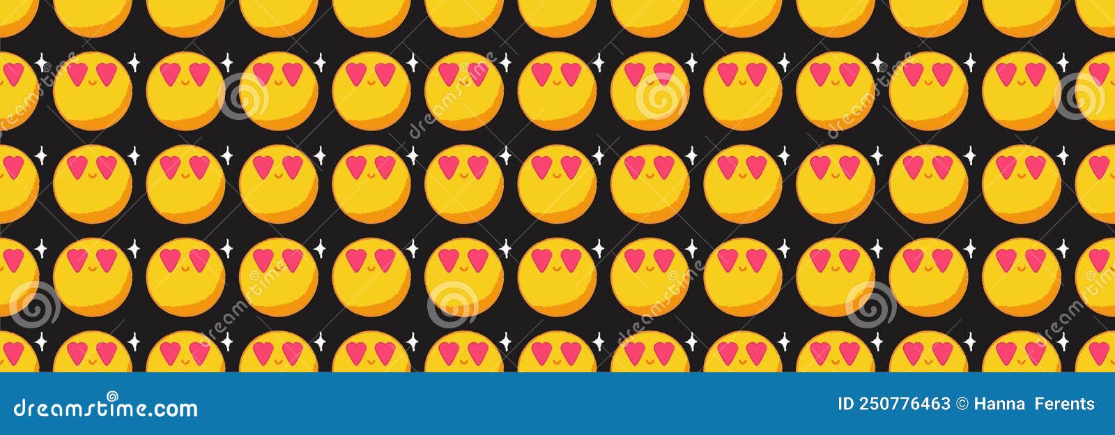 Pattern with Emoji. Vector Cartoon Illustration Stock Illustration ...