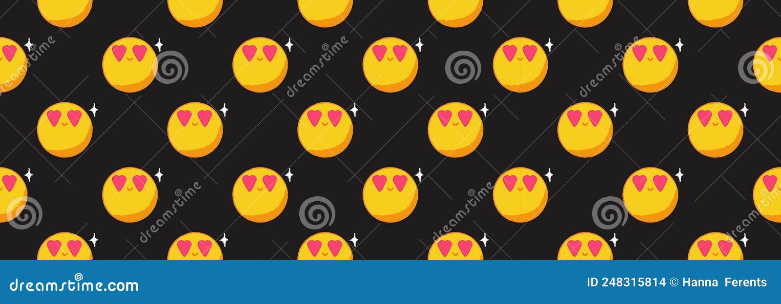 Pattern with Emoji. Vector Cartoon Illustration Stock Vector ...