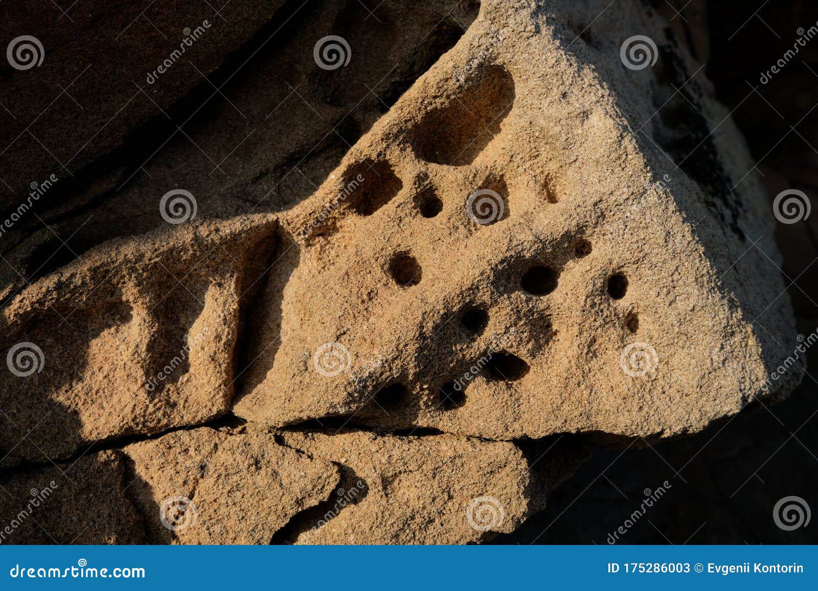 Pattern of Eroded Limestone in Cliff Face Stock Image - Image of cliff ...