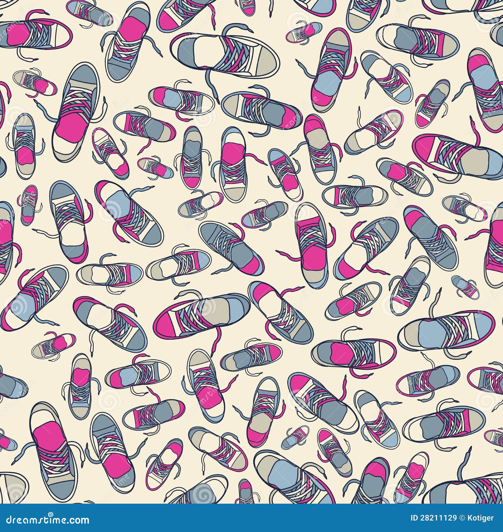 Pattern of Fashion Colorful Shoes Vector Design Stock Vector ...