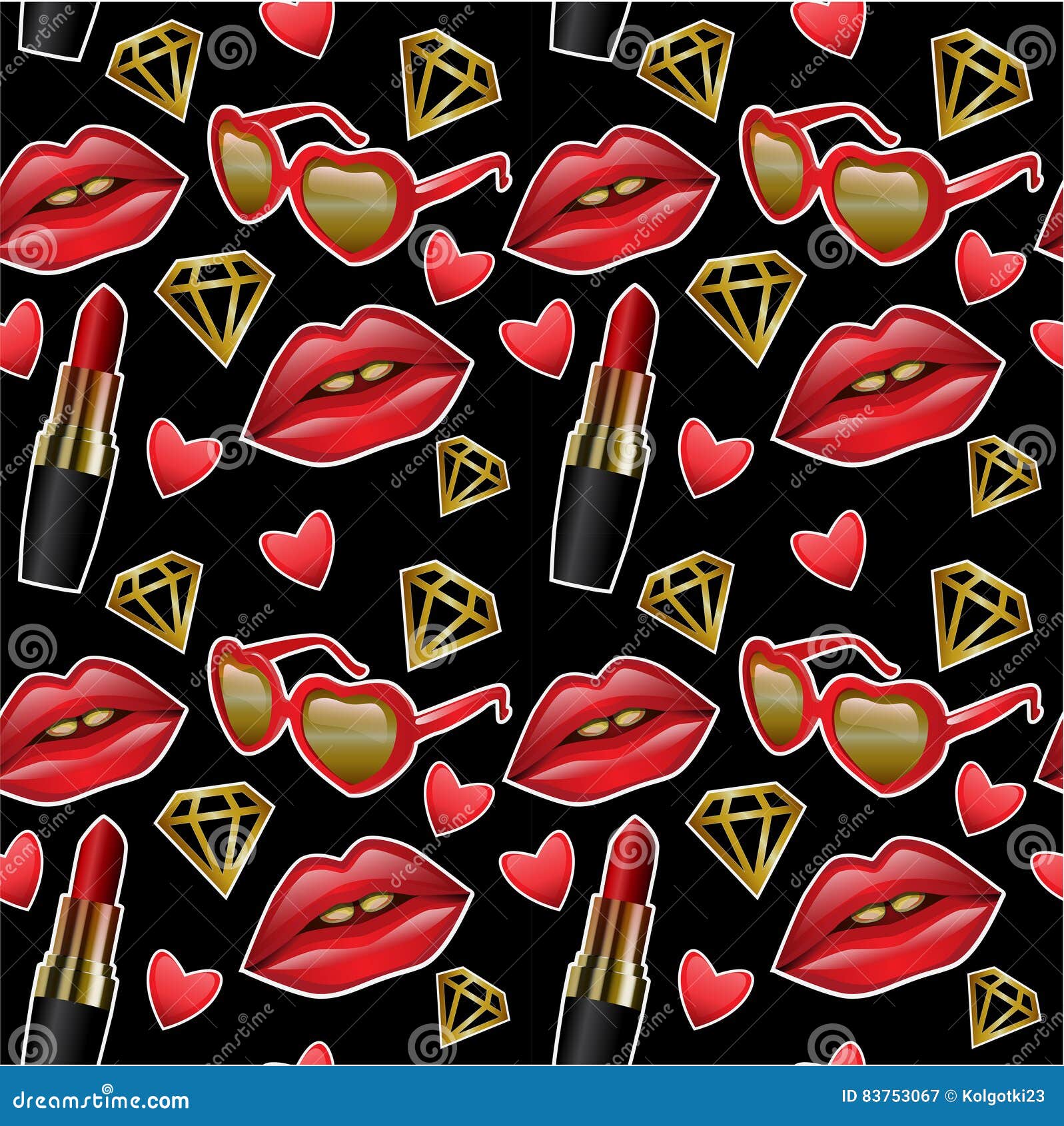 Pattern of Female Stuff, Background for Dress or Other Stock Vector ...