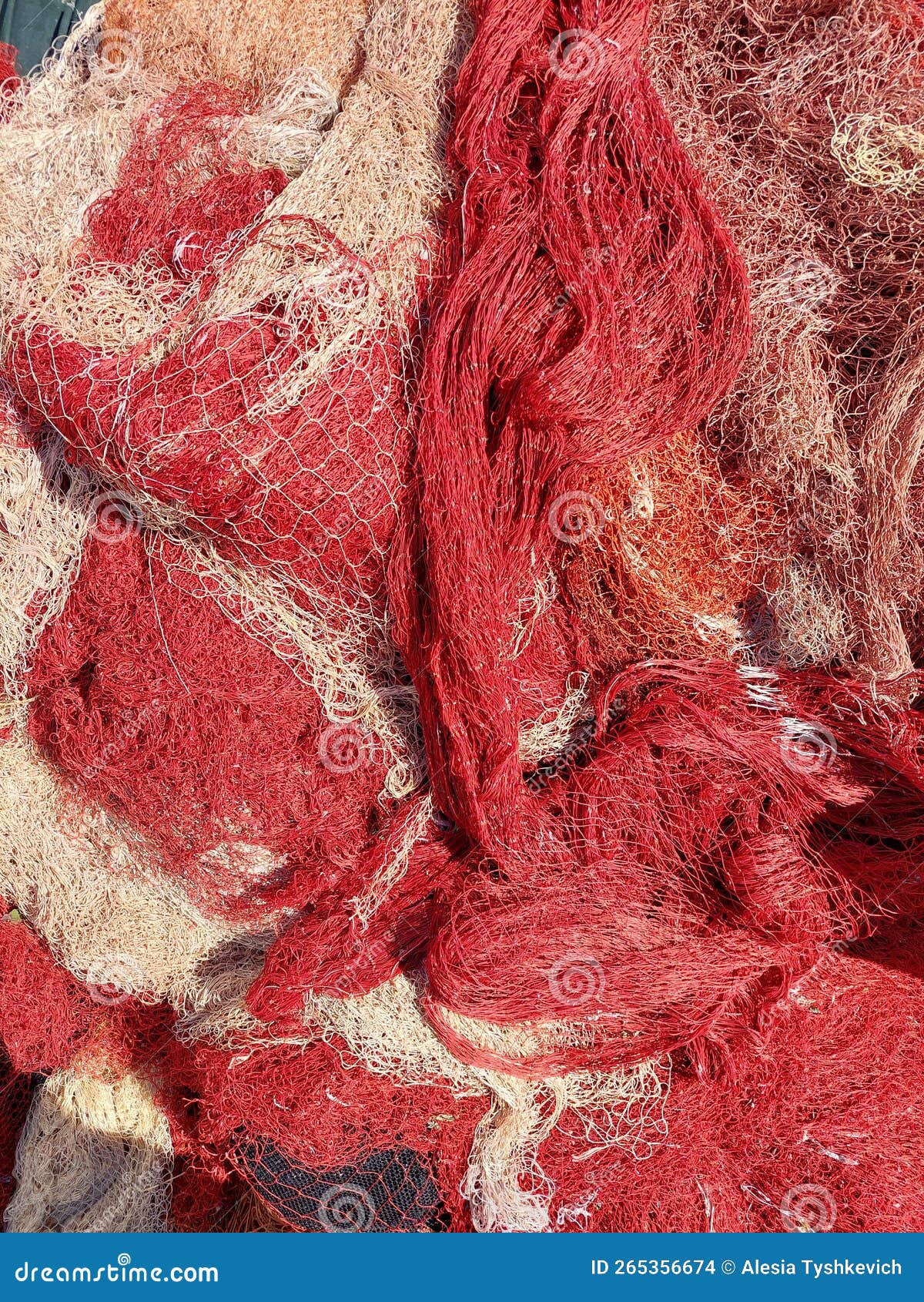 The Pattern of Fishing Nets Stock Photo - Image of pattern, orange ...