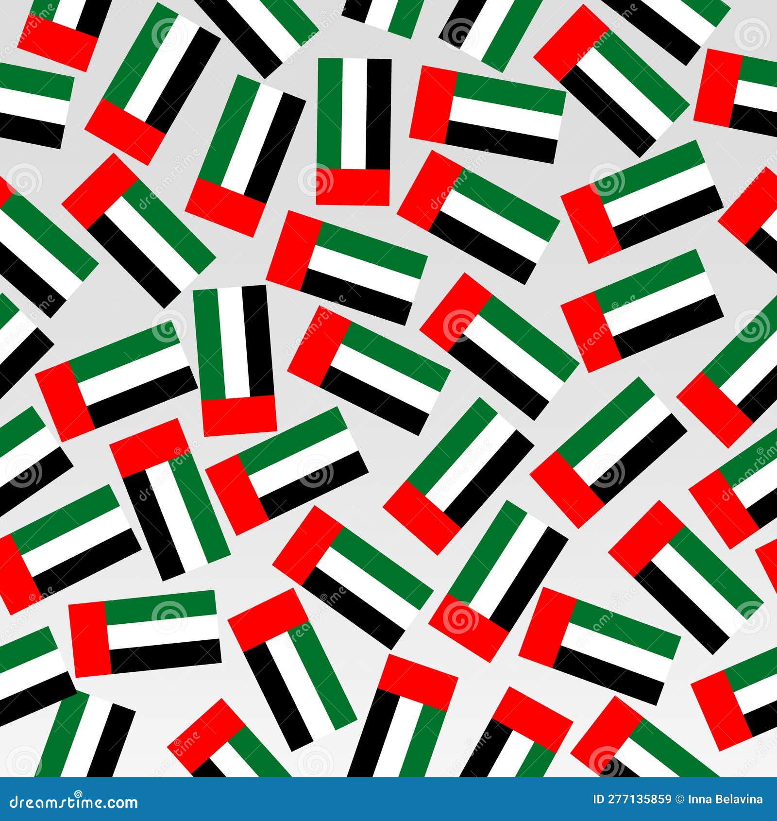 Pattern with Flag of United Arab Emirates. Illustration with Flag ...