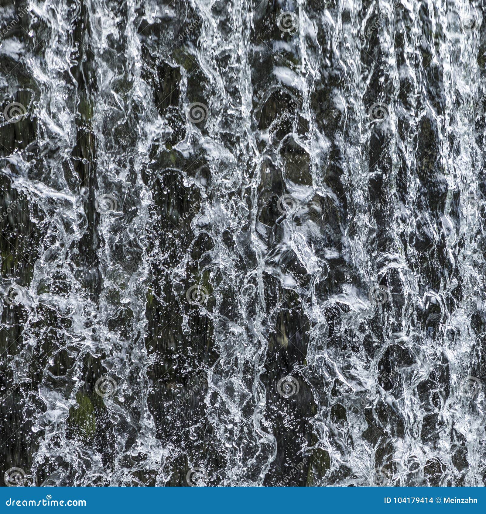 Pattern of Flowing Water at a Waterfall Stock Photo - Image of nature ...