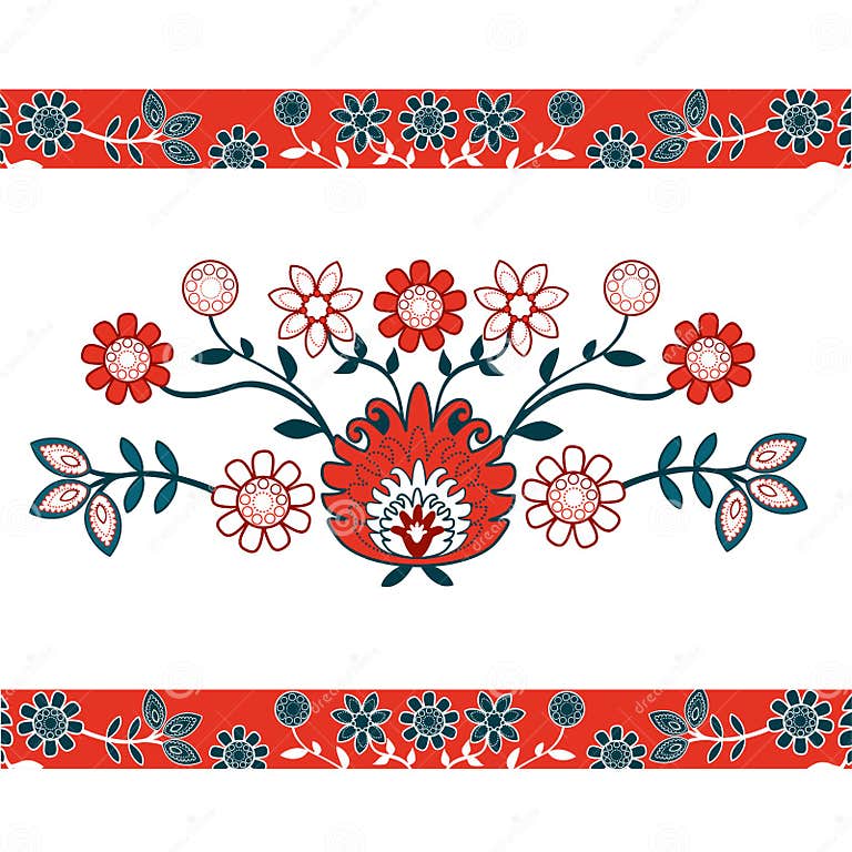 Pattern folk stock vector. Illustration of tradition - 64551501