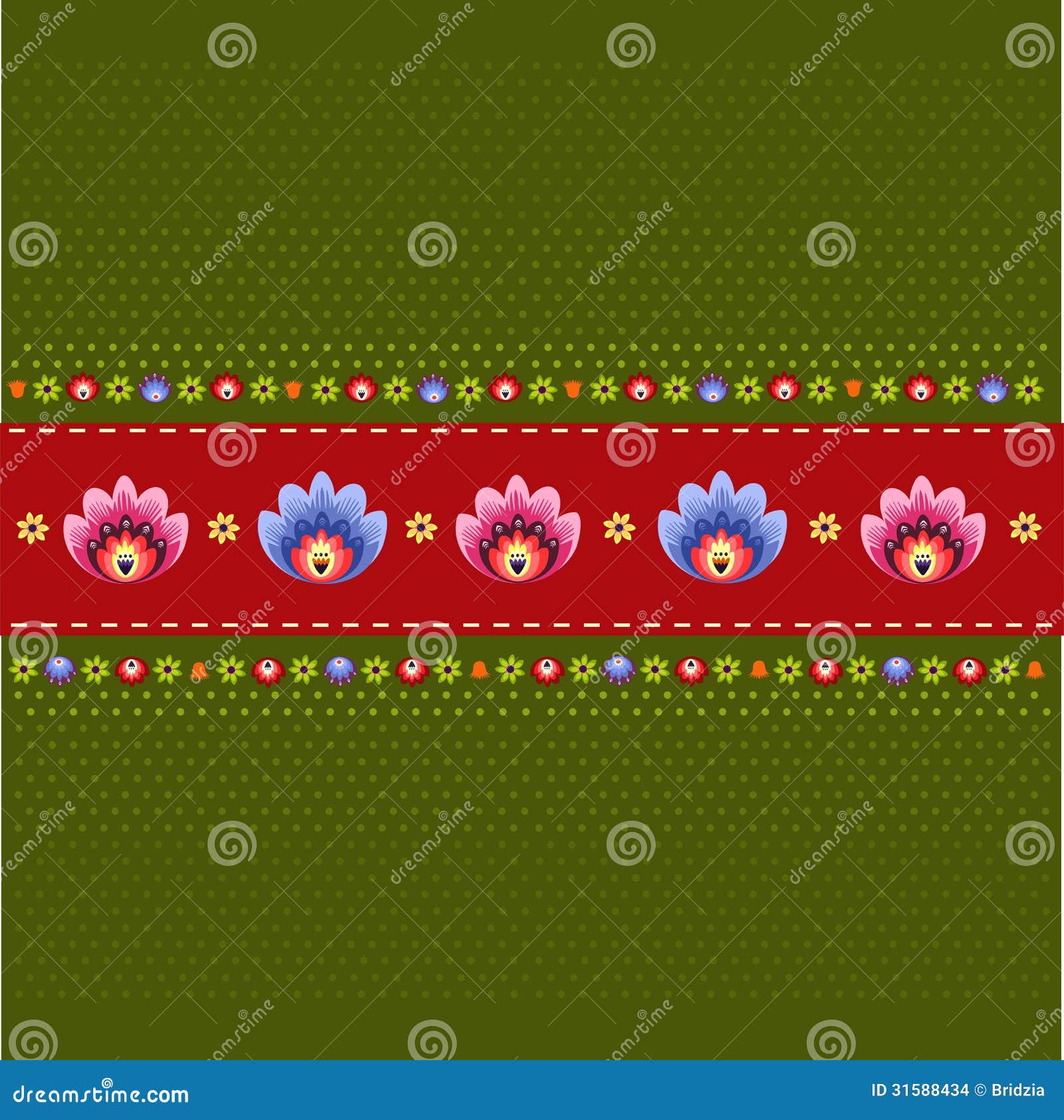 Pattern folk stock vector. Illustration of wallpaper - 31588434