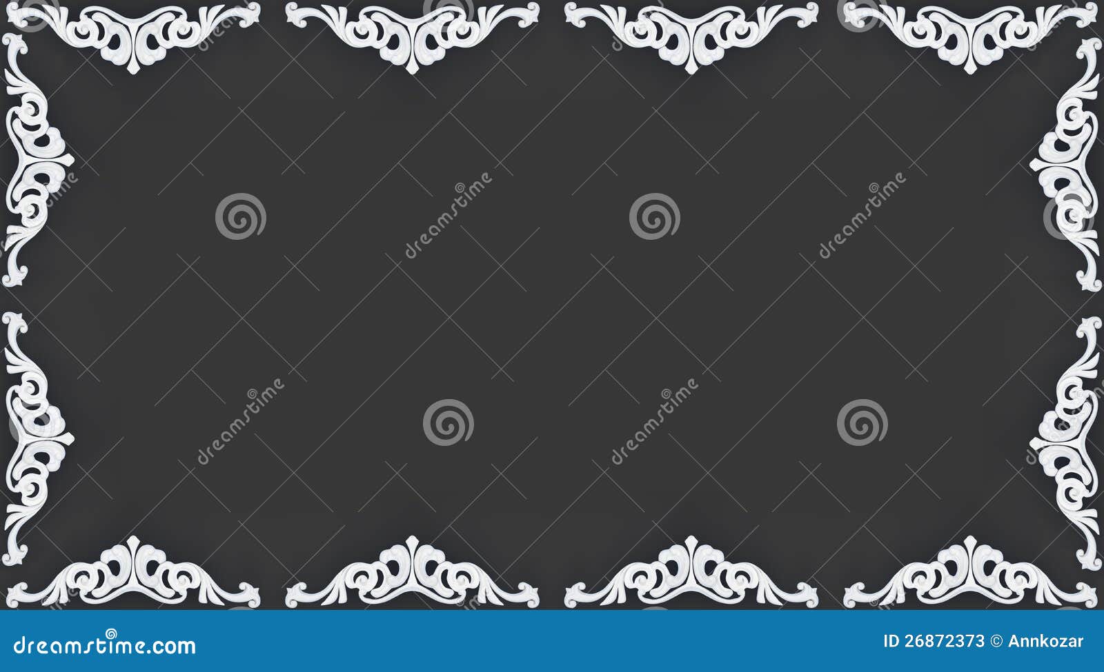 Pattern in the Form of a Frame. Stock Illustration - Illustration of ...