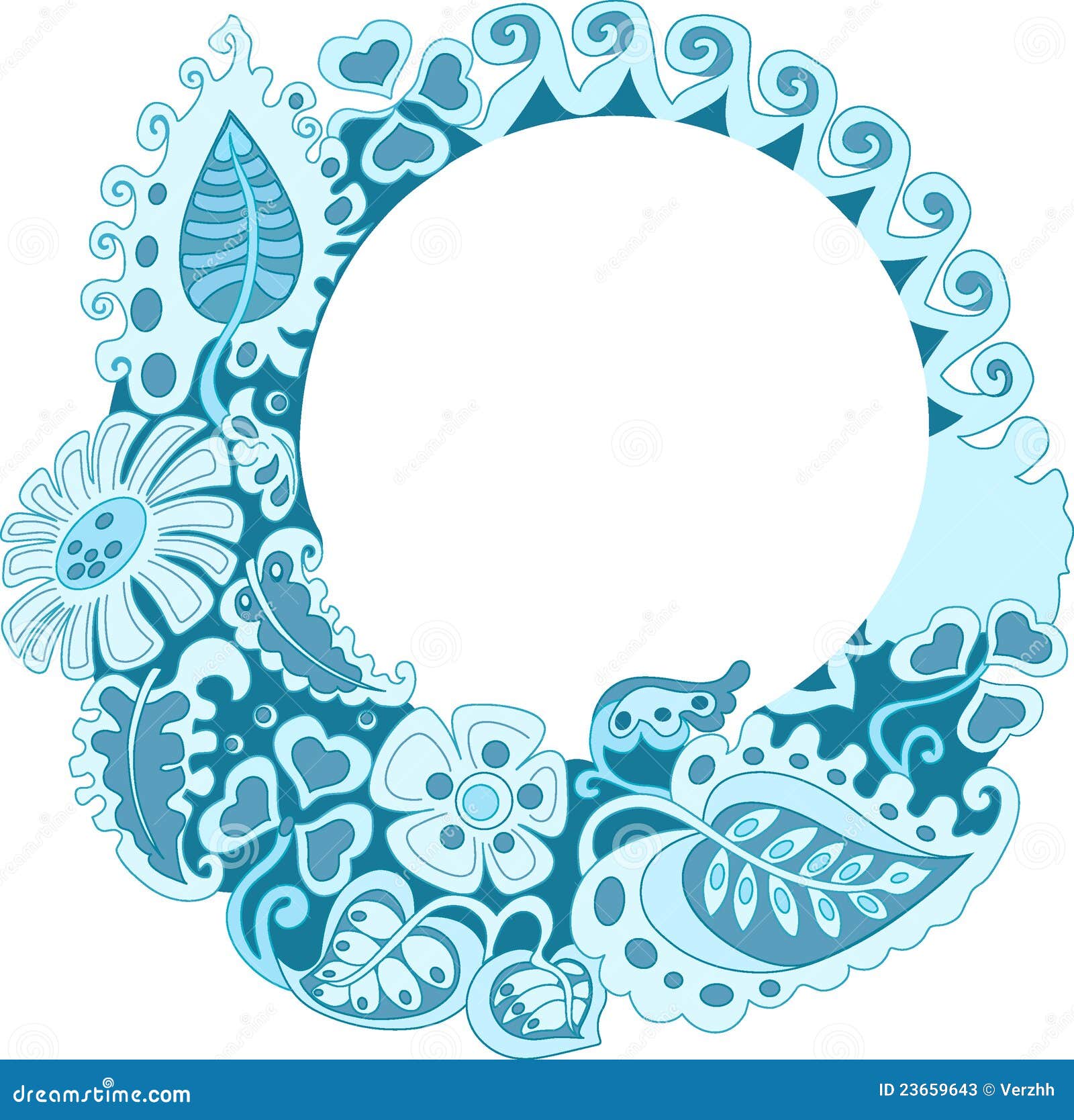 Pattern for the frame stock vector. Illustration of beautiful - 23659643