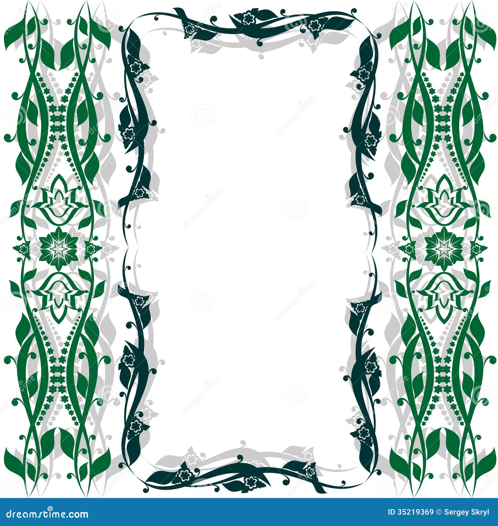 Pattern Frame stock vector. Illustration of frame, white - 35219369