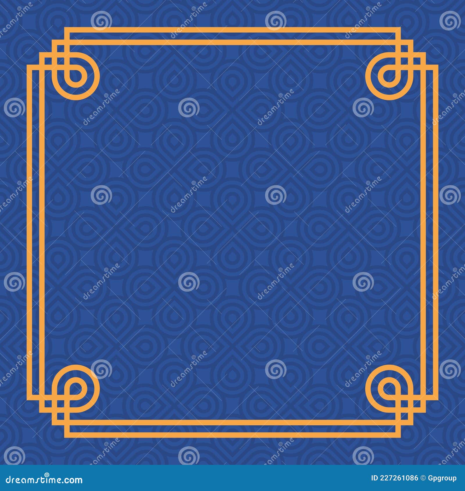 Pattern and frame stock vector. Illustration of beautiful - 227261086