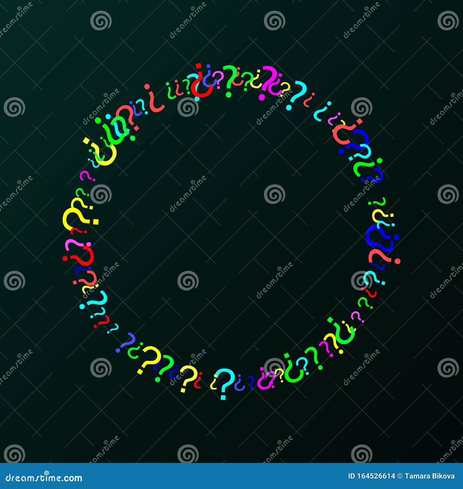 Rainbow Question Mark - Vector | CartoonDealer.com #6310009