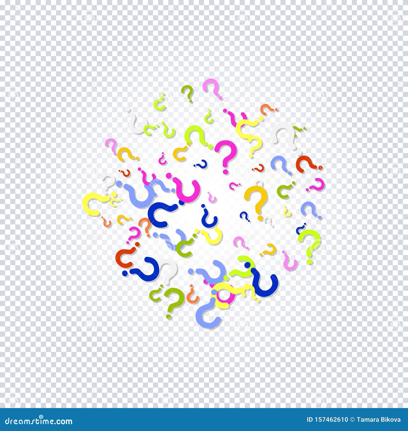 Pattern Frame of Question Marks Stock Illustration - Illustration of ...