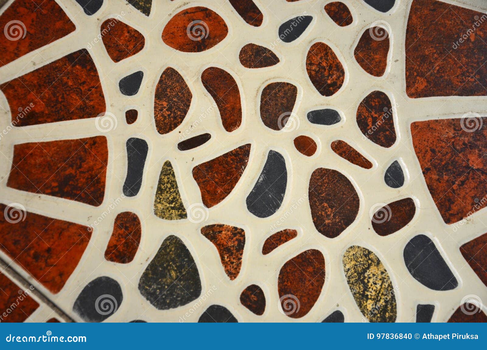 Pattern and Free Shape of Ceramic Floor Stock Photo - Image of square ...