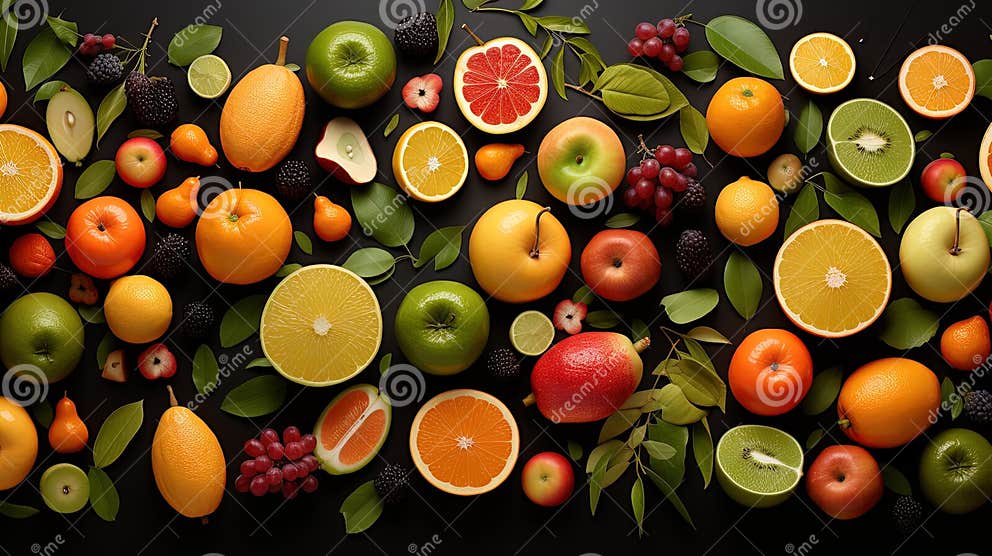 Pattern Fruit Marakuya Pai Pattern Stock Illustration - Illustration of ...