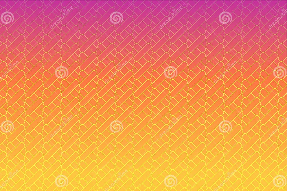 Pattern with Geometric Elements in Orange-pink Tones. Abstract Gradient ...