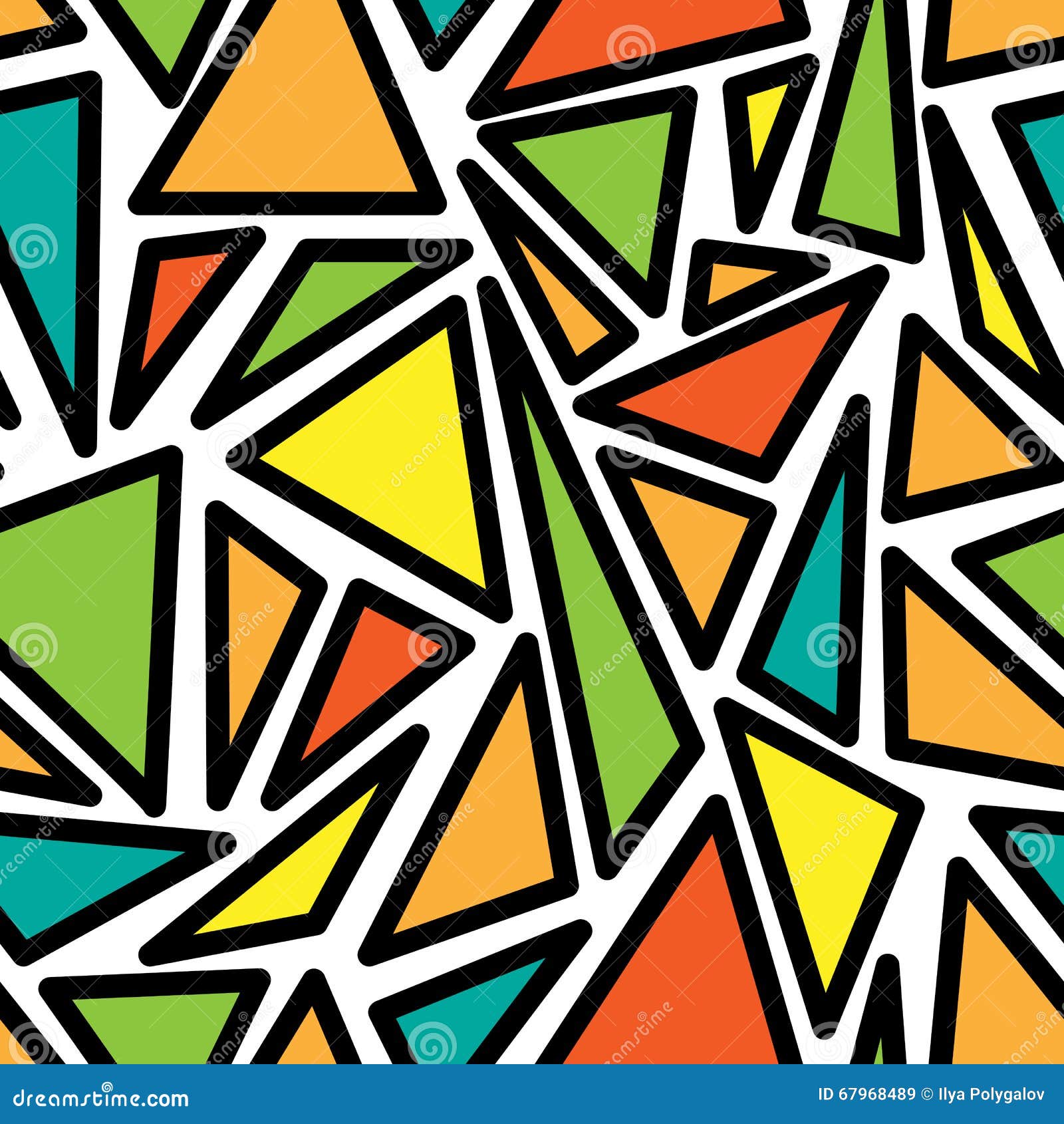 The Pattern of Geometric Shapes Stock Illustration - Illustration of ...