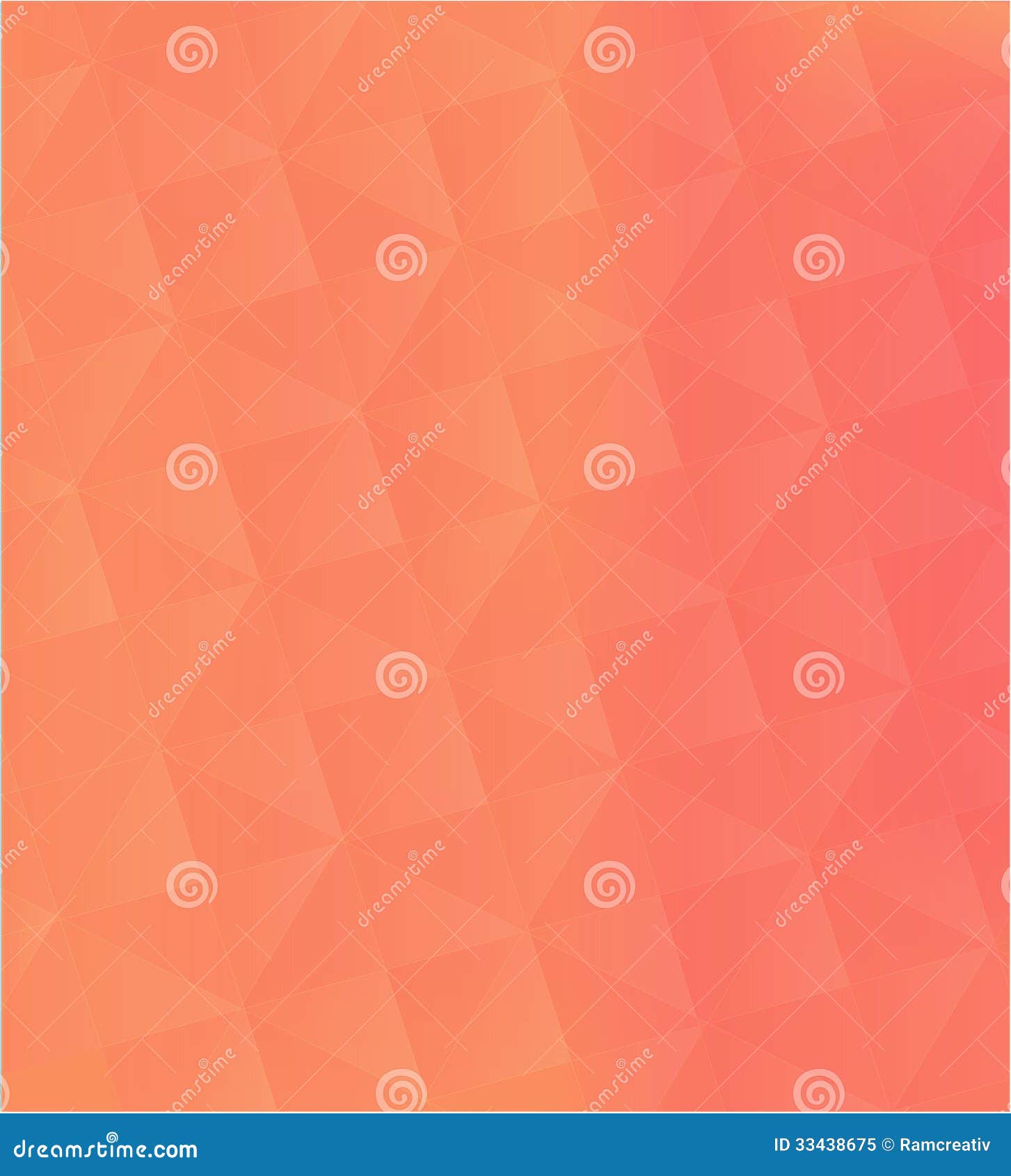 Pattern of Geometric Shapes in Soft Orange Tones Stock Illustration ...