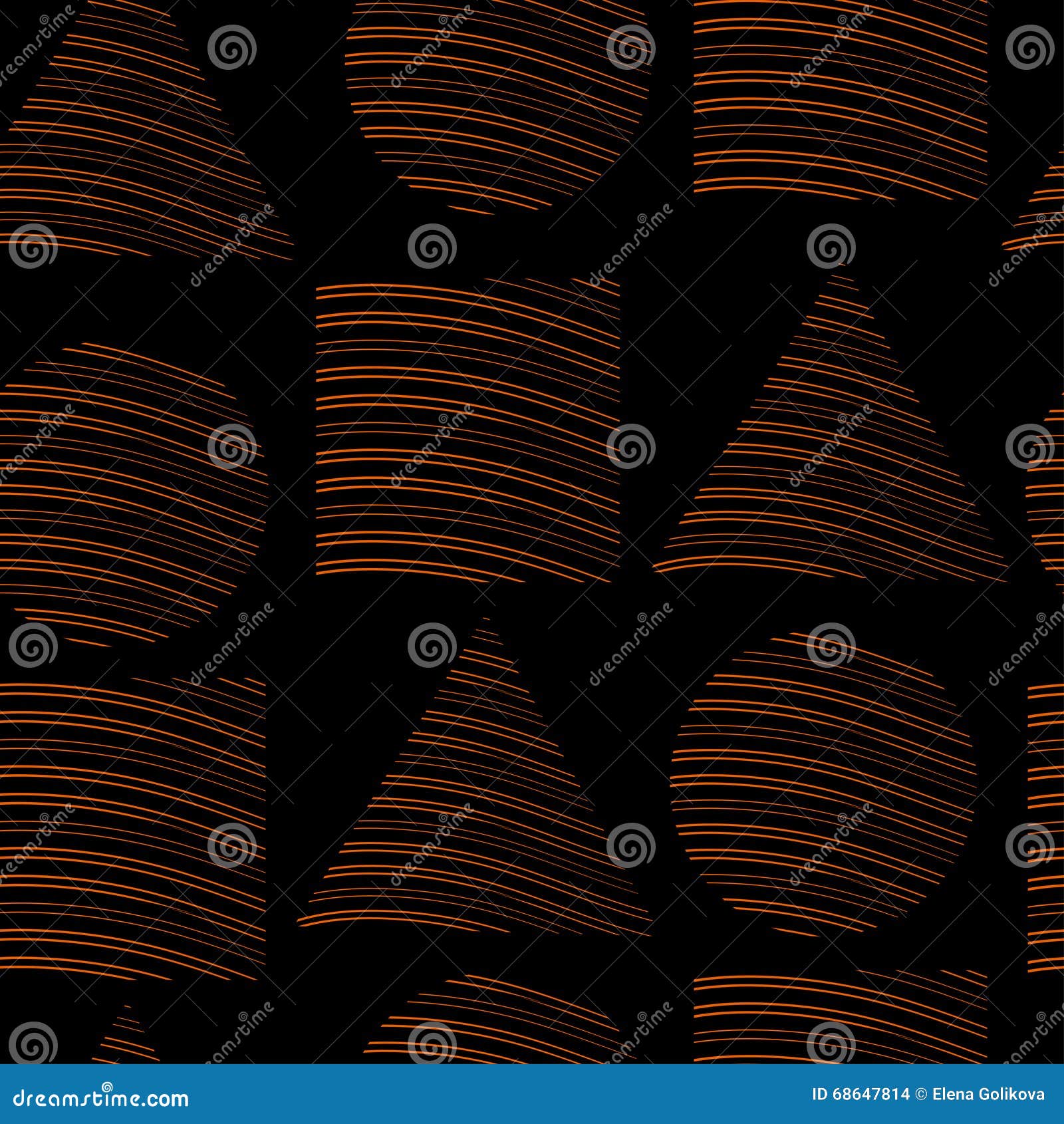 Pattern of Geometric Shapes in Thin Strip Stock Vector - Illustration ...