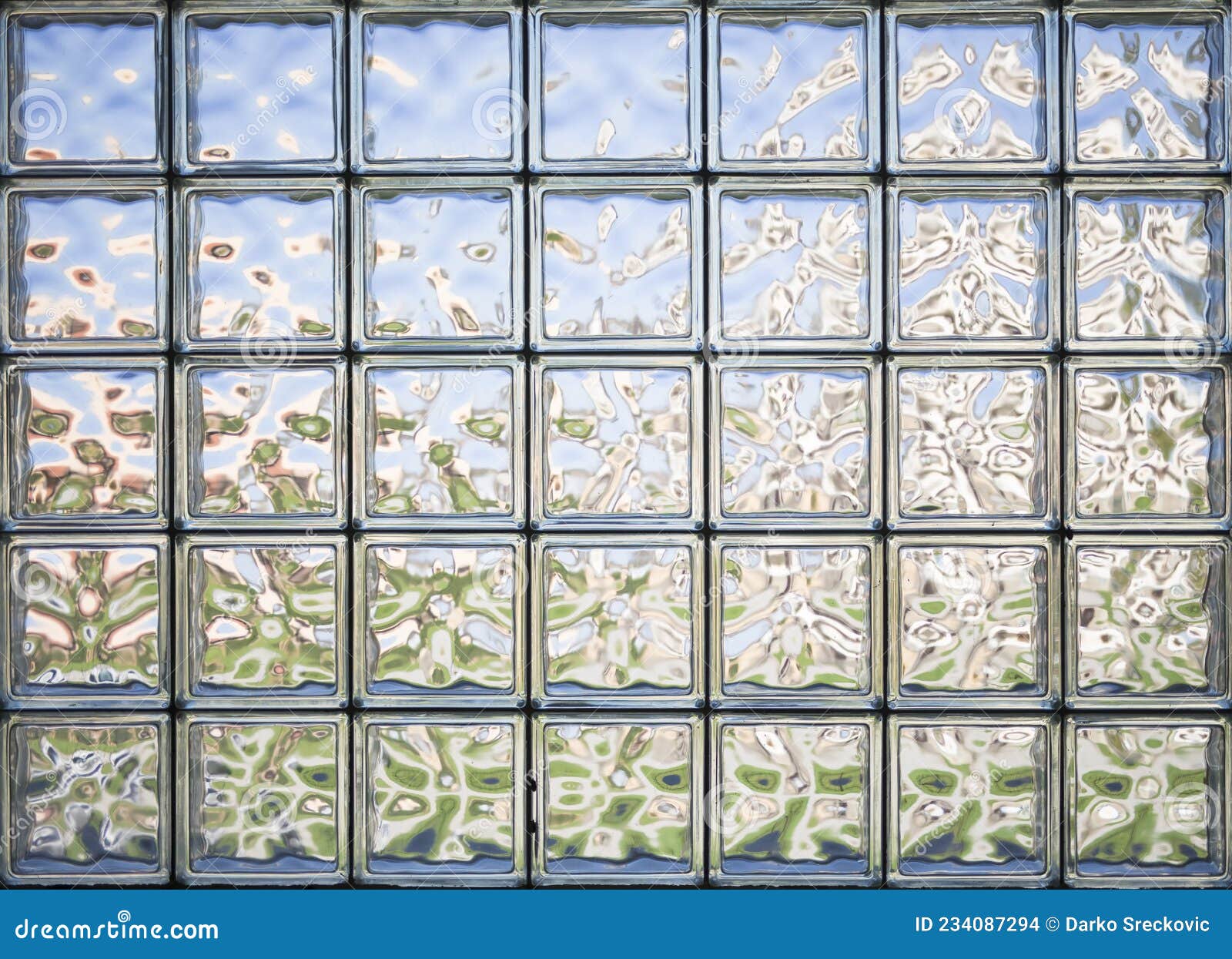 Pattern of Glass Block Wall Stock Photo - Image of design, shape: 234087294