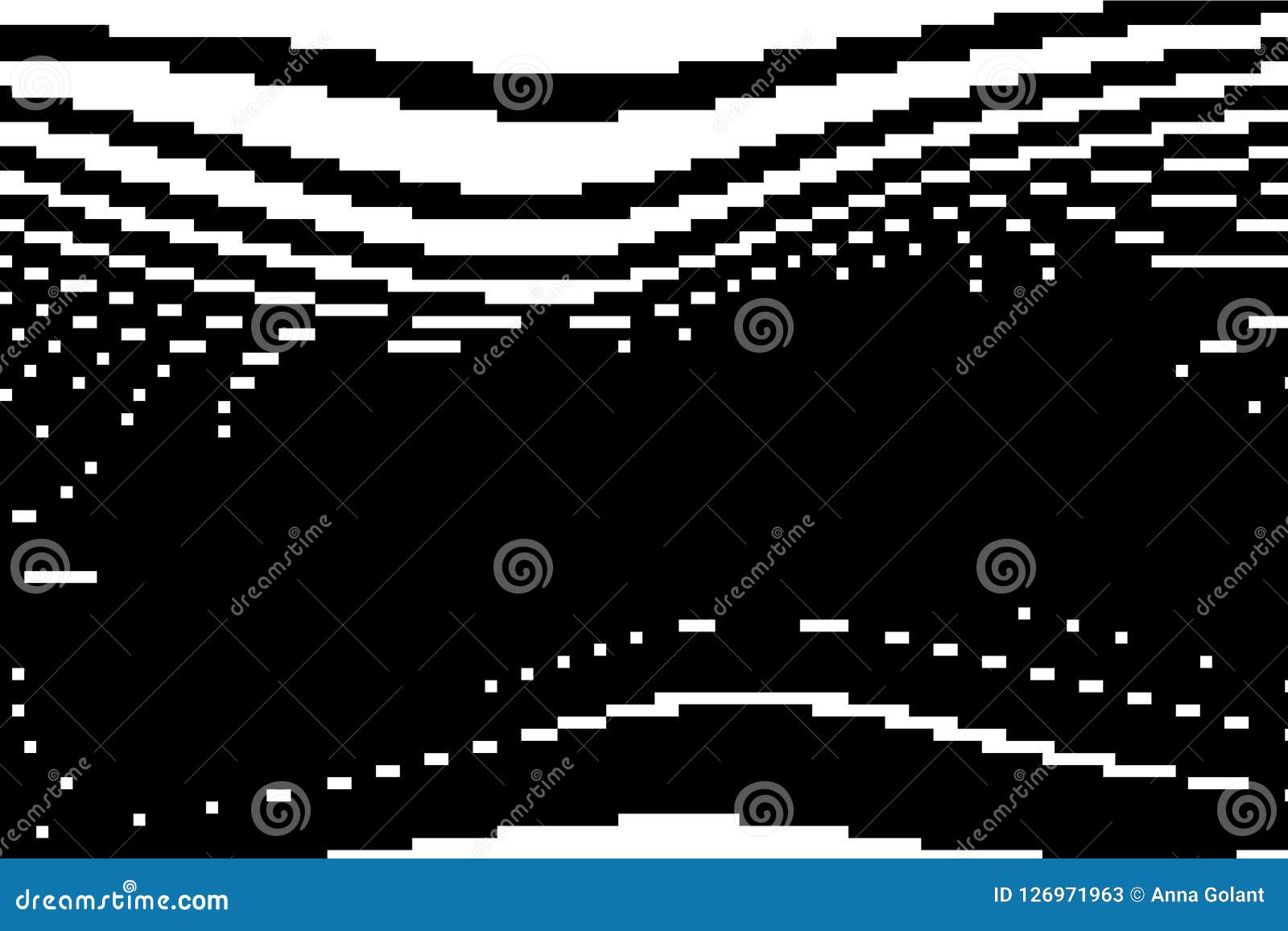 Pattern with Glitches. Geometric Abstraction with Pixel Art Elements ...