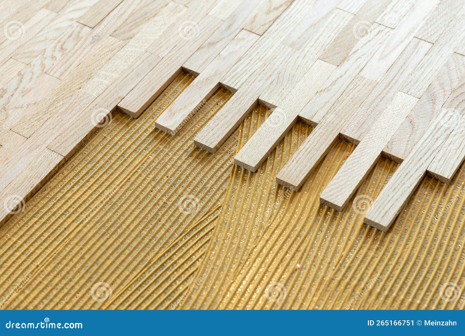 Pattern of Glue for Fixing the Parquet Stock Image - Image of glueing ...
