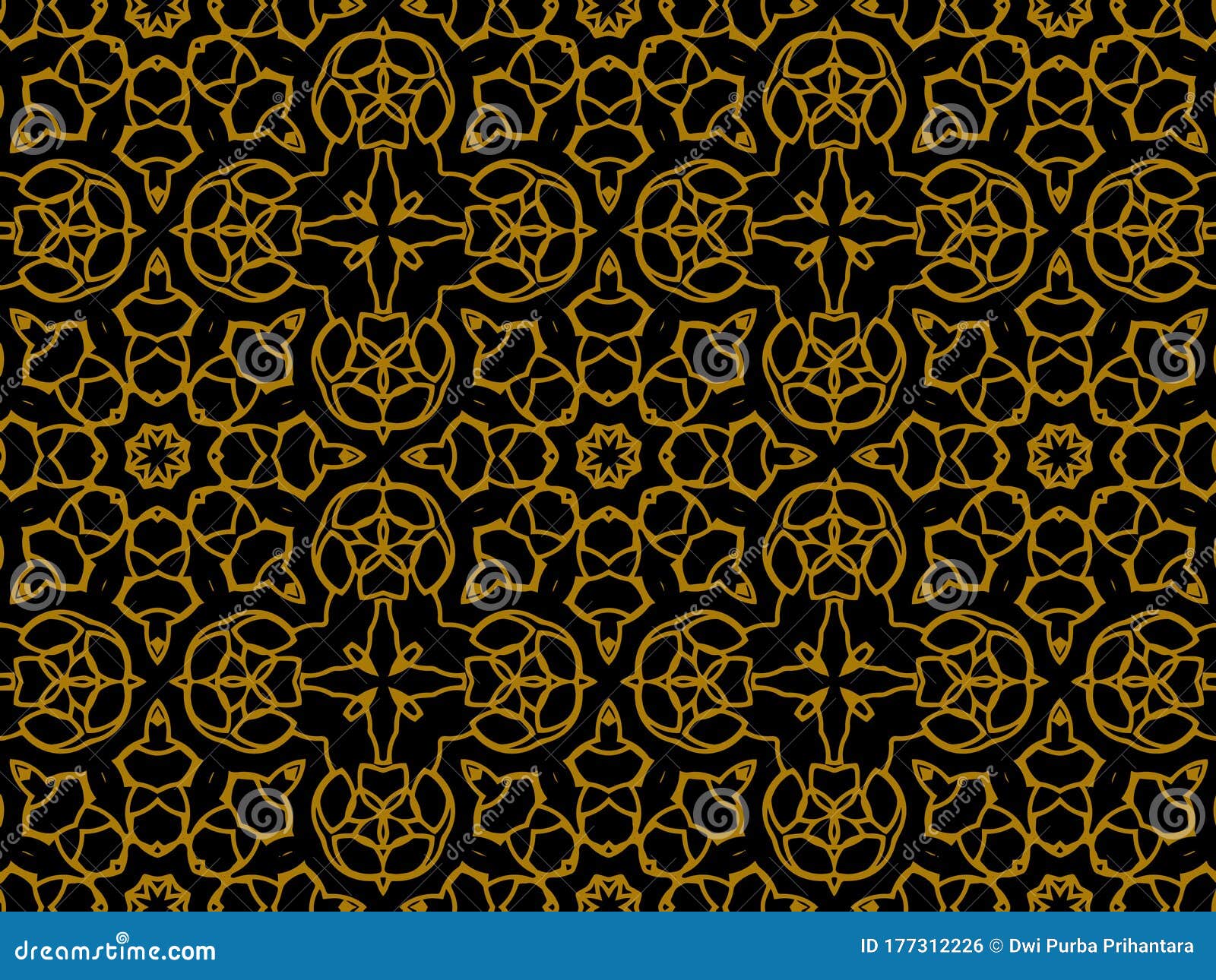 Pattern Gold Design stock vector. Illustration of fashion - 177312226