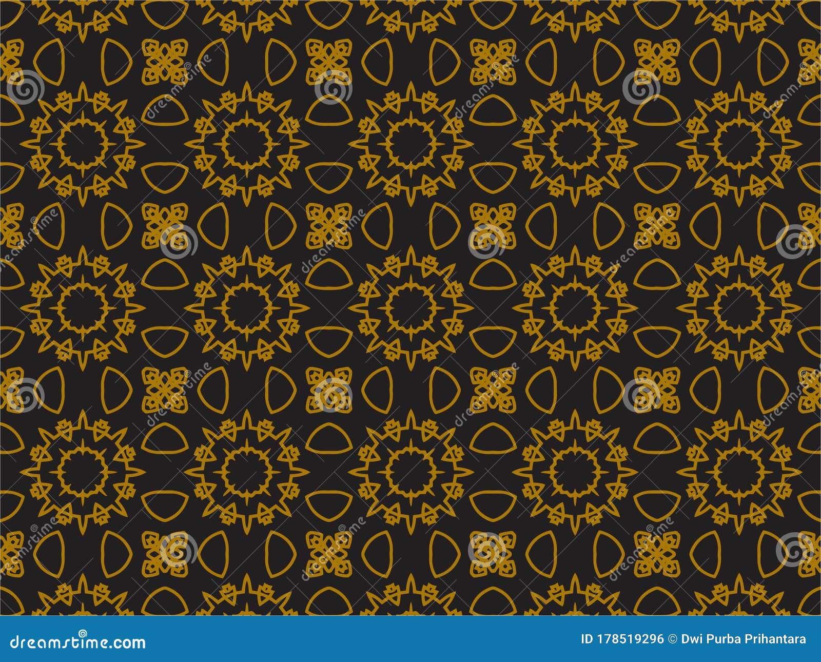 Pattern Gold stock vector. Illustration of golden, retro - 178519296