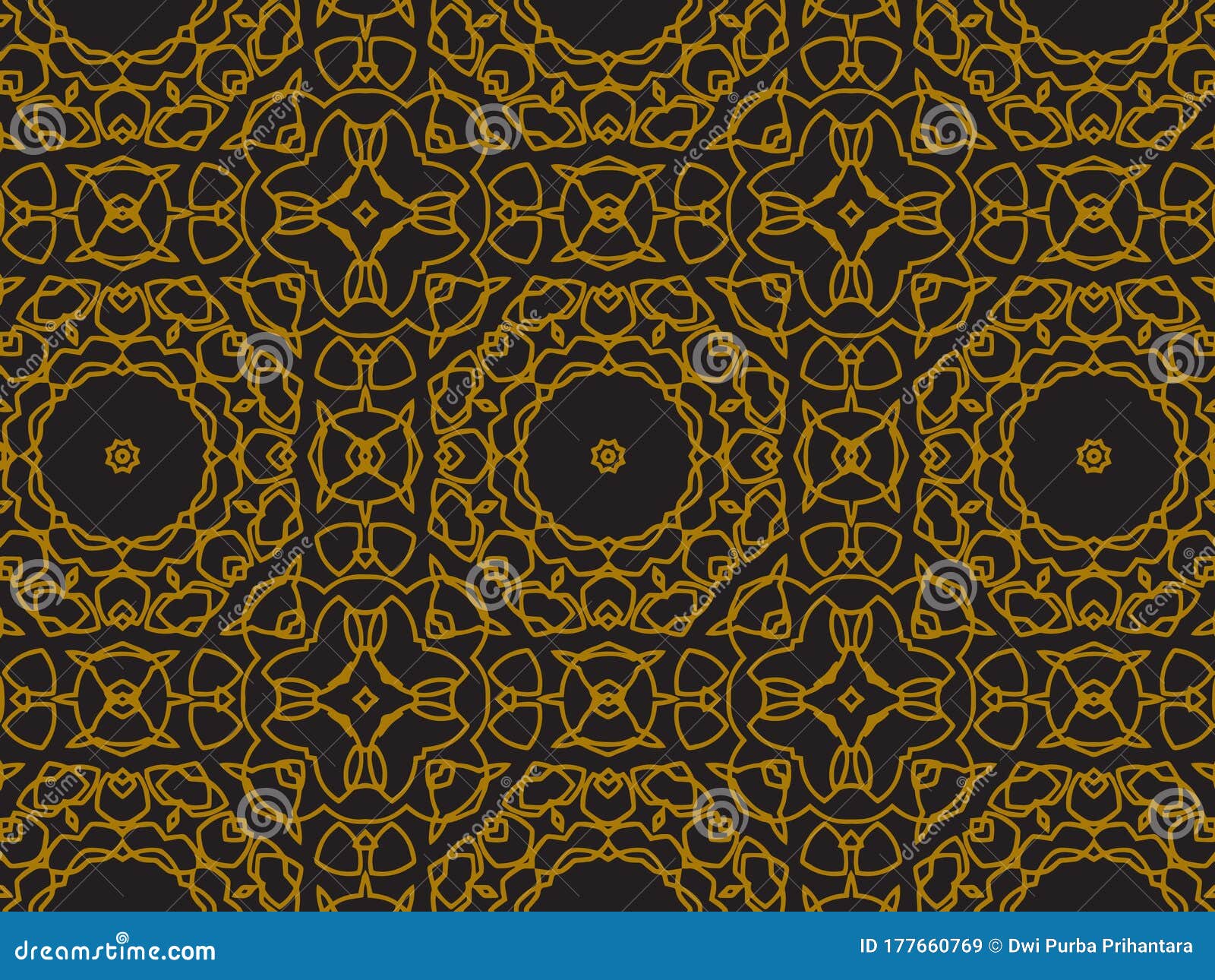 Pattern Gold Design stock vector. Illustration of metal - 177660769
