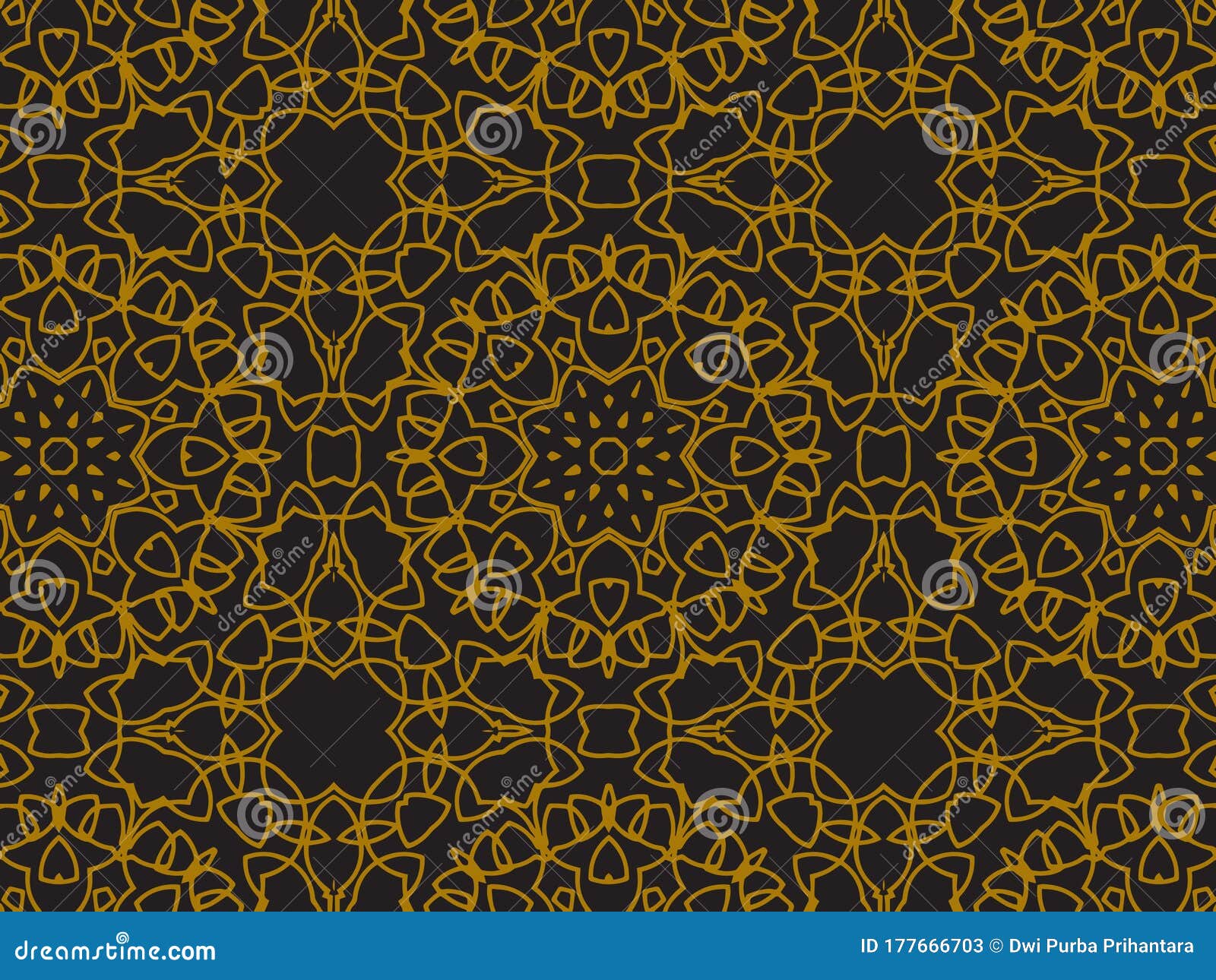 Pattern Gold Design stock vector. Illustration of banner - 177666703